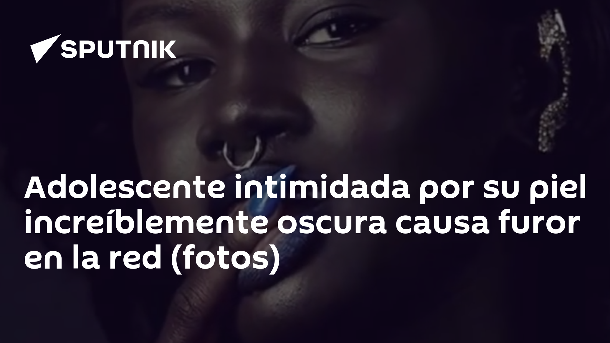 Adolescente intimidada por su piel increíblemente oscura causa furor en ...