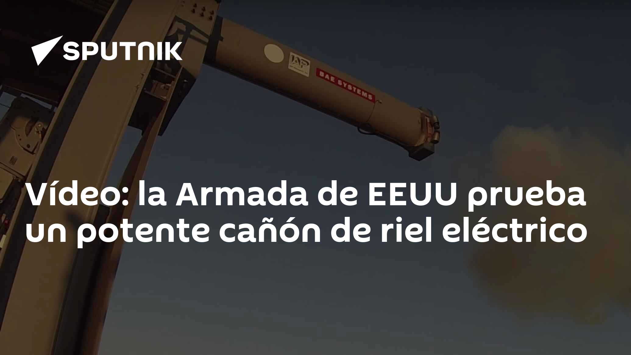 Vídeo: la Armada de EEUU prueba un potente cañón de riel eléctrico - 23 ...