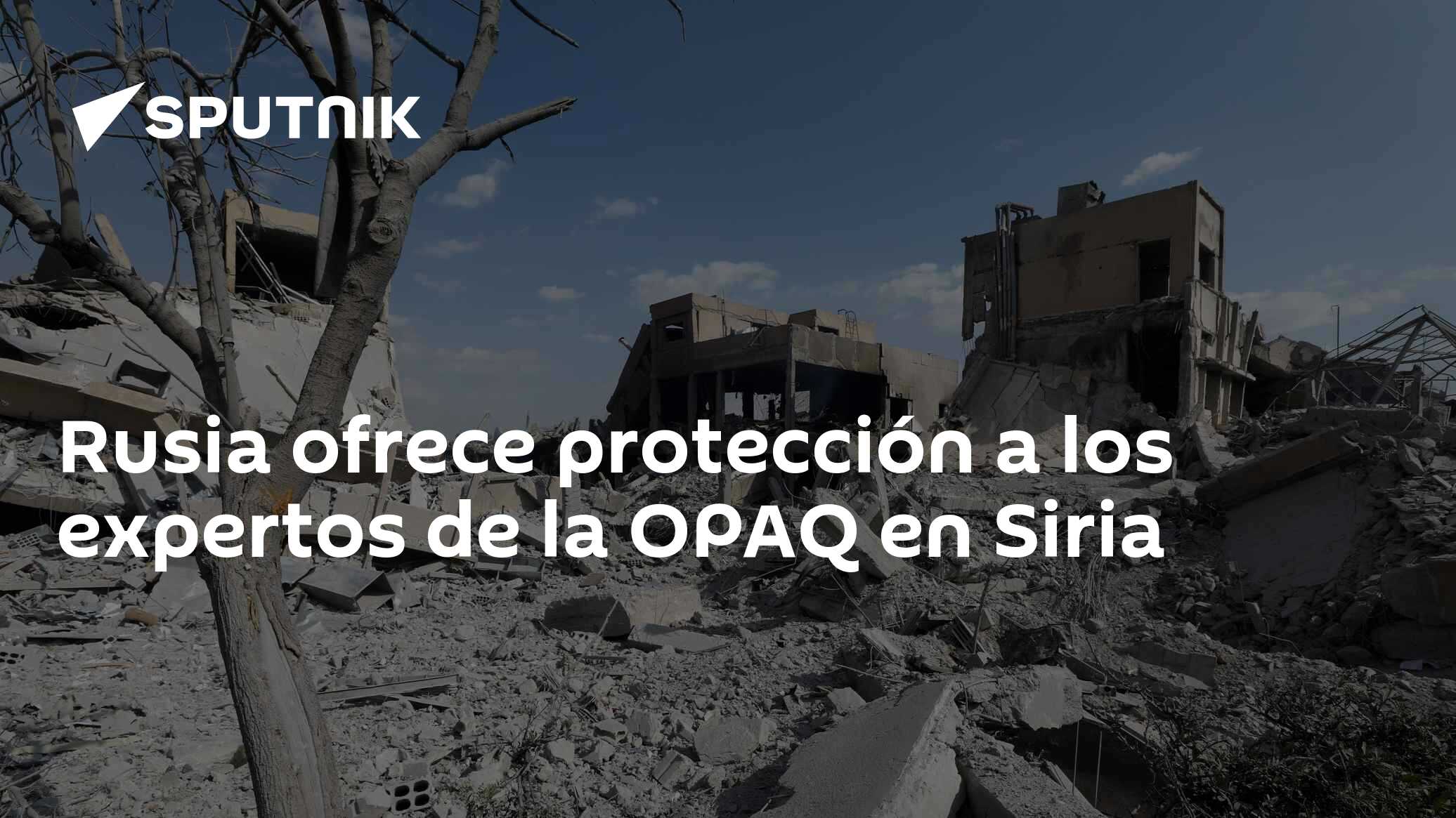 Rusia ofrece protección a los expertos de la OPAQ en Siria - 16.04.2018 ...