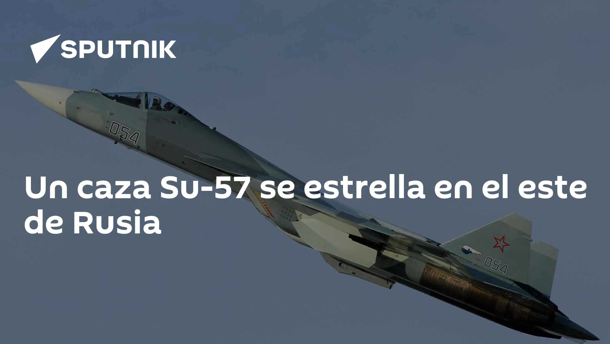 Un caza Su-57 se estrella en el este de Rusia - 24.12.2019, Sputnik Mundo