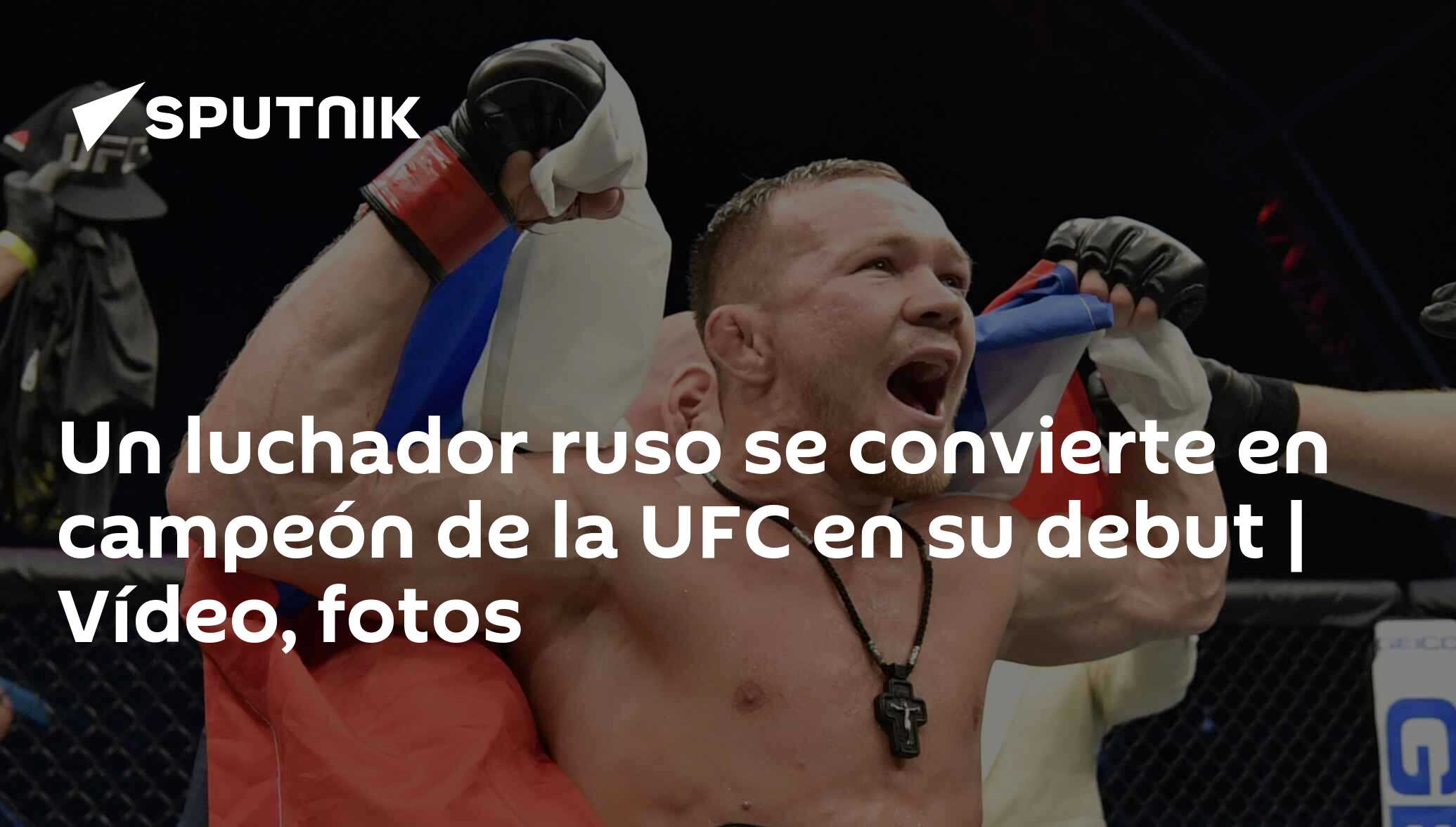 Un luchador ruso se convierte en campeón de la UFC en su debut | Vídeo ...