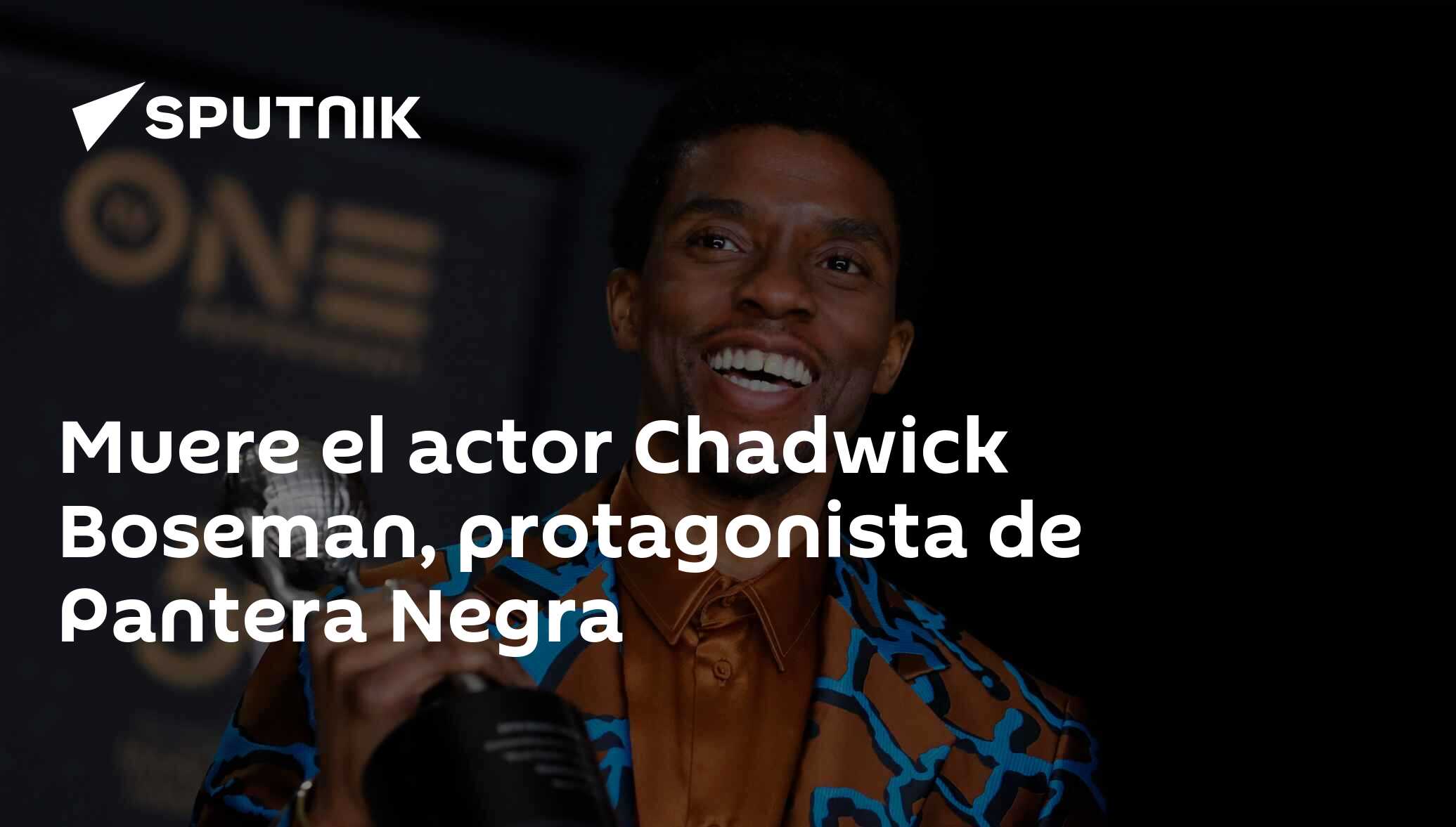 Muere el actor Chadwick Boseman, protagonista de Pantera Negra - 29.08. ...