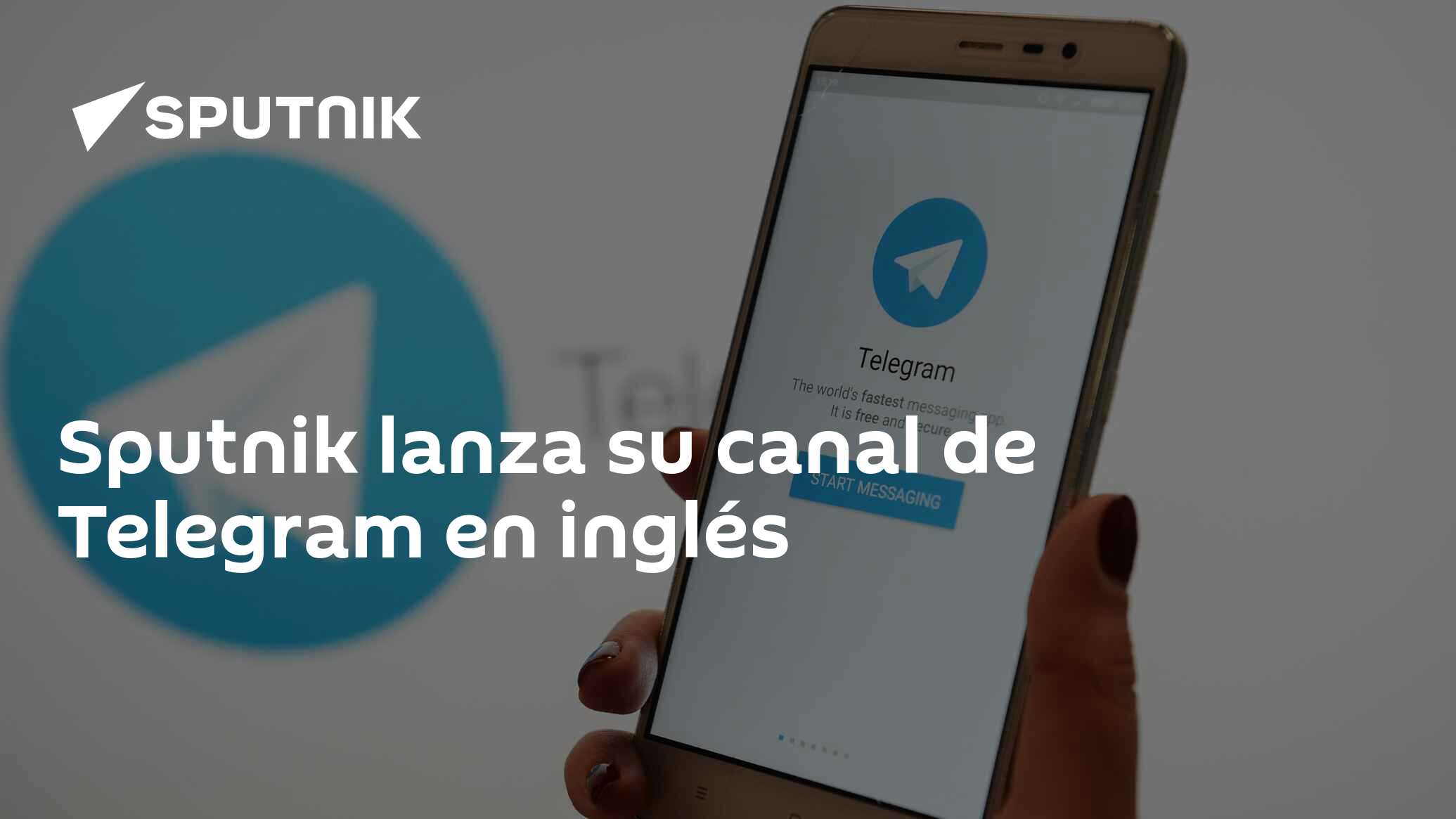 Sputnik lanza su canal de Telegram en inglés - 25.01.2021, Sputnik Mundo