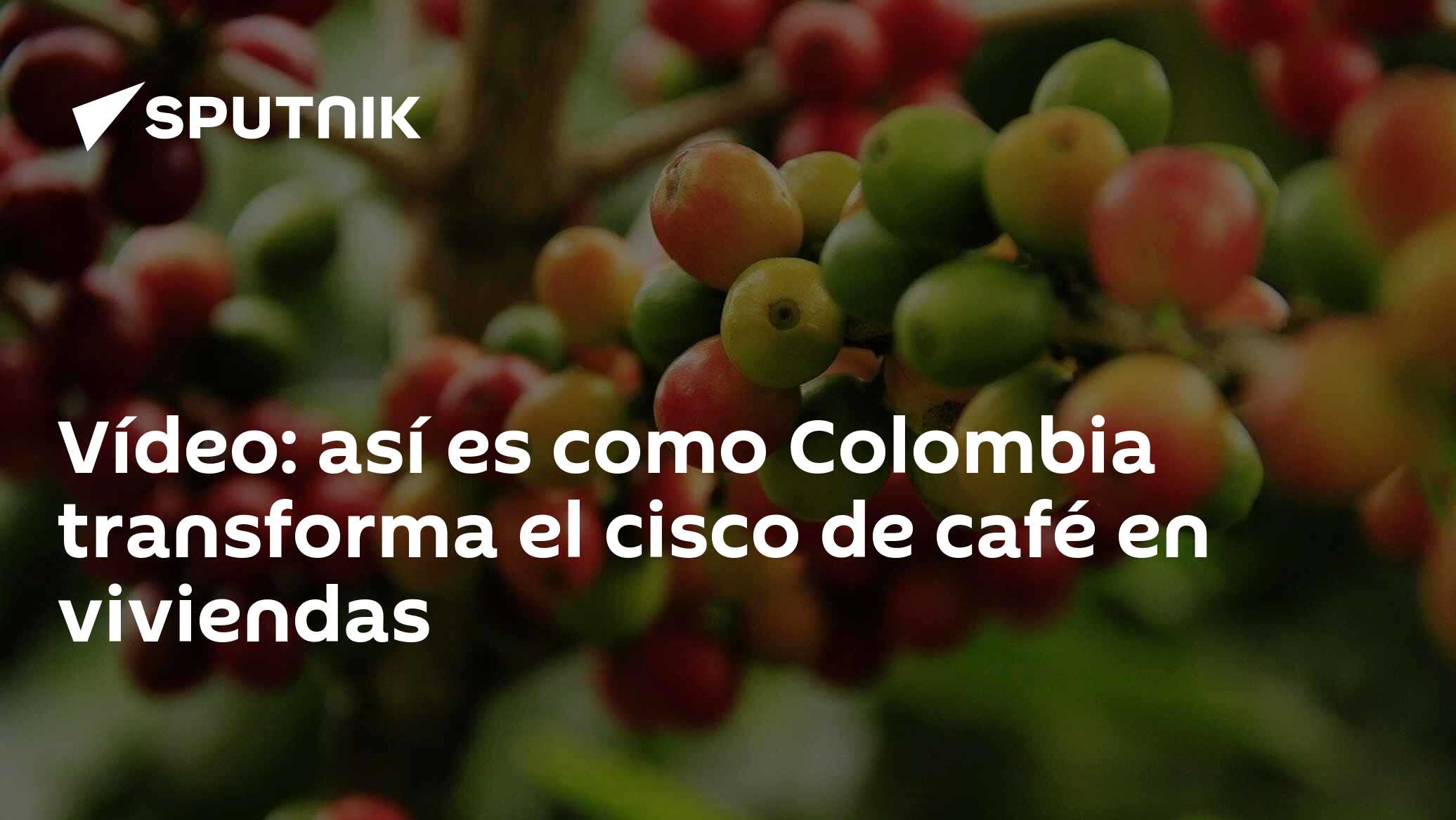 Vídeo: así es como Colombia transforma el cisco de café en viviendas