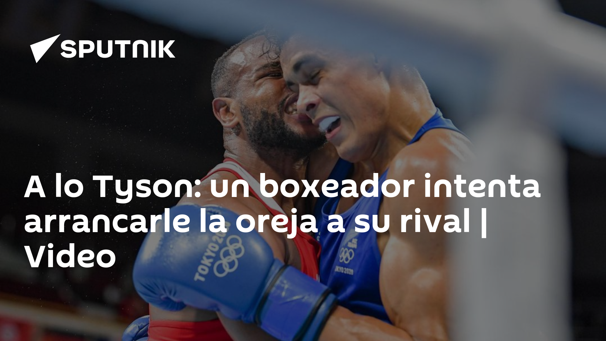 A lo Tyson: un boxeador intenta arrancarle la oreja a su rival | Video ...