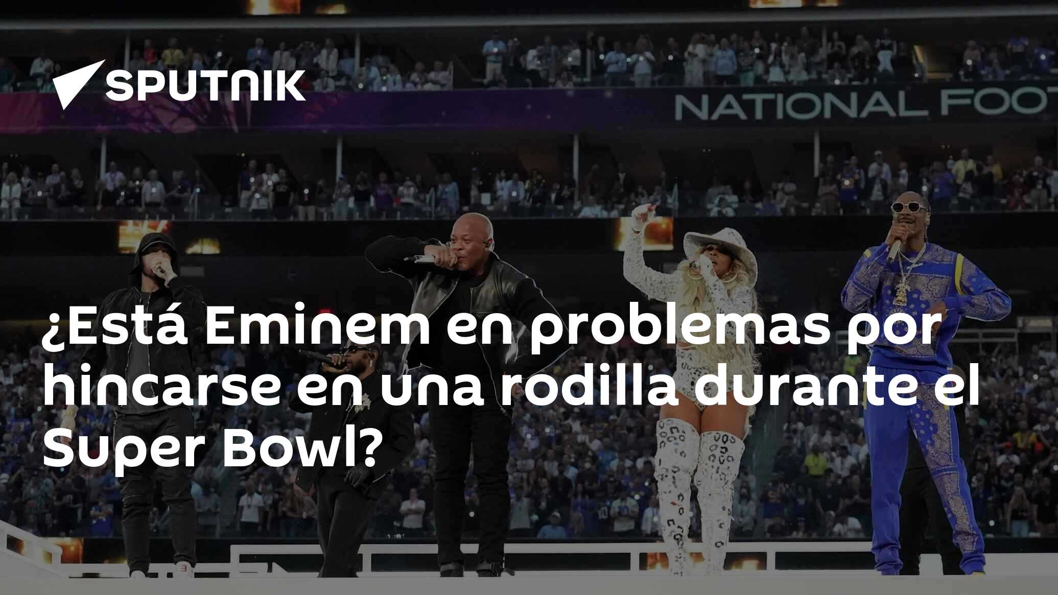 ¿Está Eminem en problemas por hincarse en una rodilla durante el Super ...