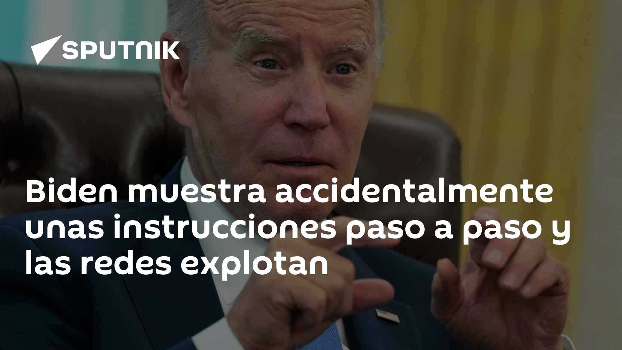Biden muestra accidentalmente unas instrucciones paso a paso y las ...