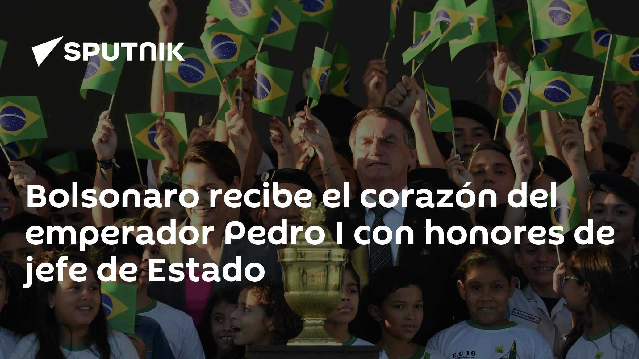 Bolsonaro recibe el corazón del emperador Pedro I con honores de jefe ...