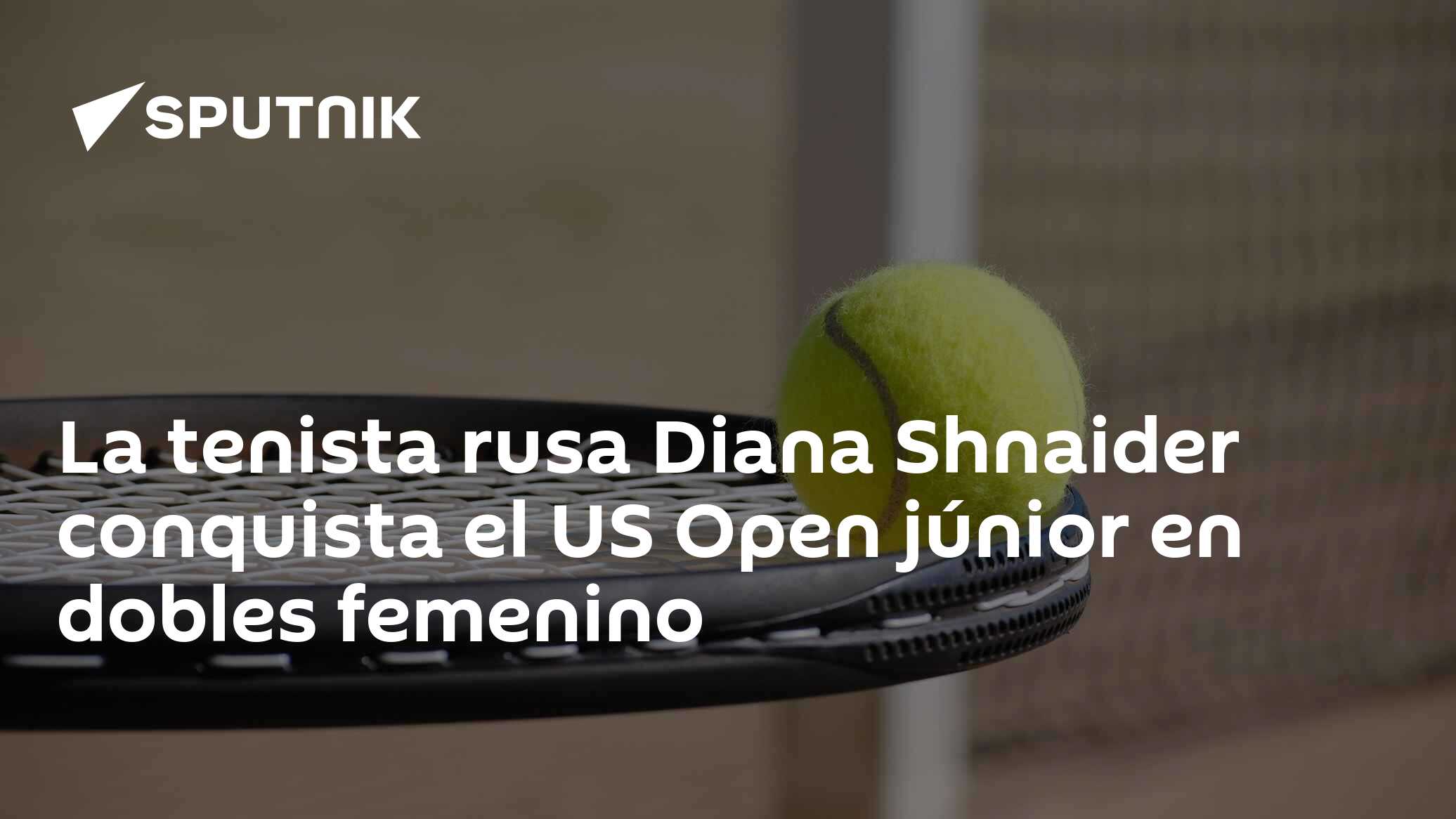La tenista rusa Diana Shnaider conquista el US Open júnior en dobles ...