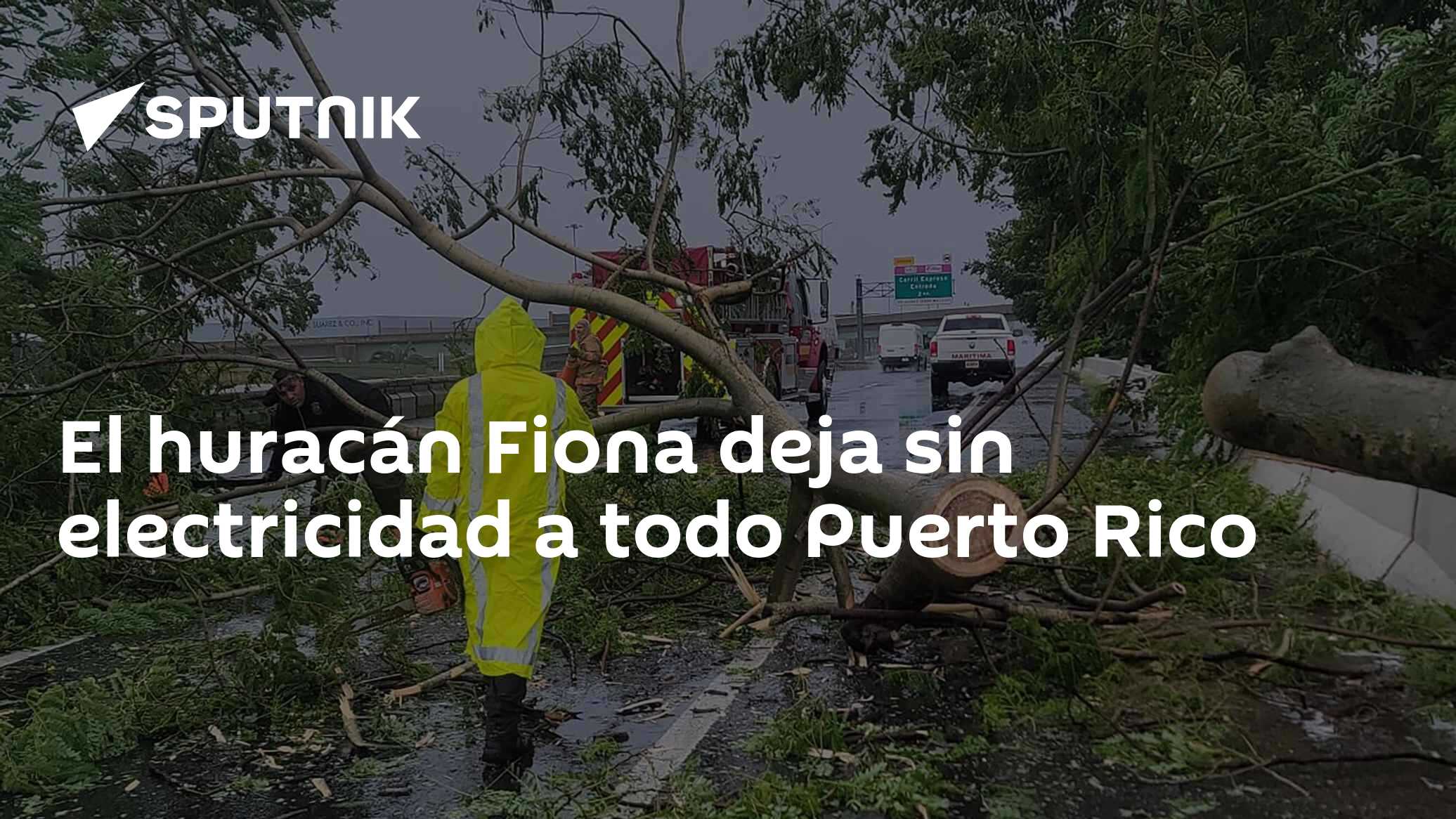 El huracán Fiona deja sin electricidad a todo Puerto Rico - 18.09.2022 ...