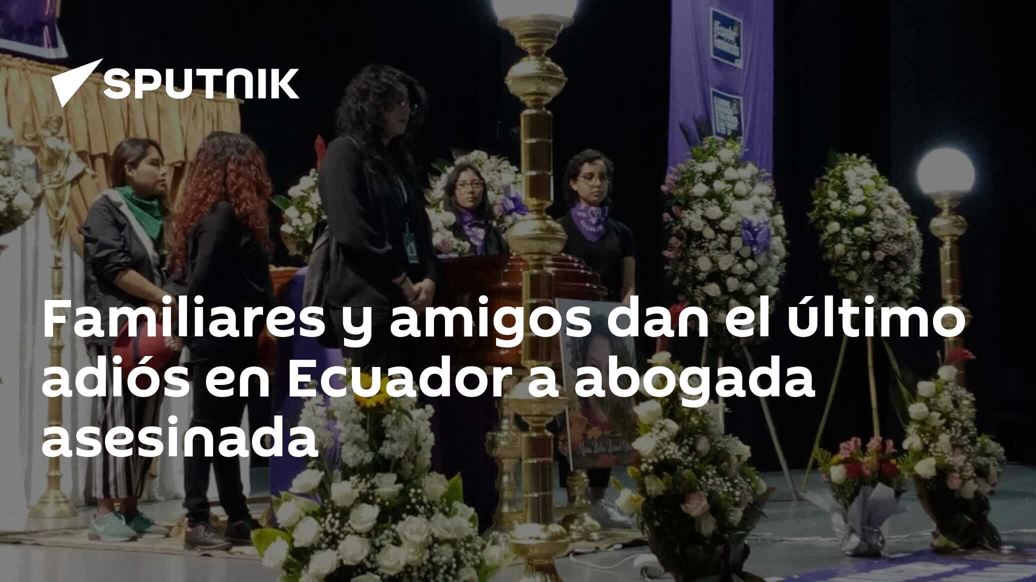 Familiares y amigos dan el último adiós en Ecuador a abogada asesinada - 22.09.2022, Sputnik Mundo