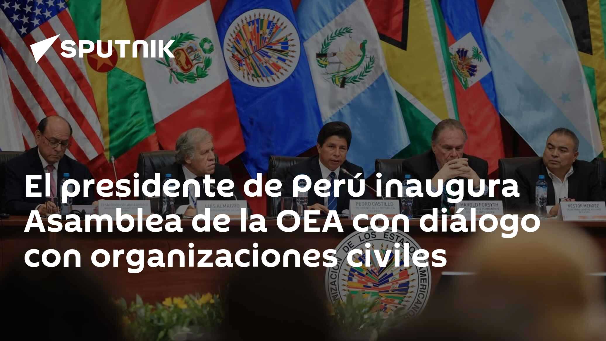 El presidente de Perú inaugura Asamblea de la OEA con diálogo con ...