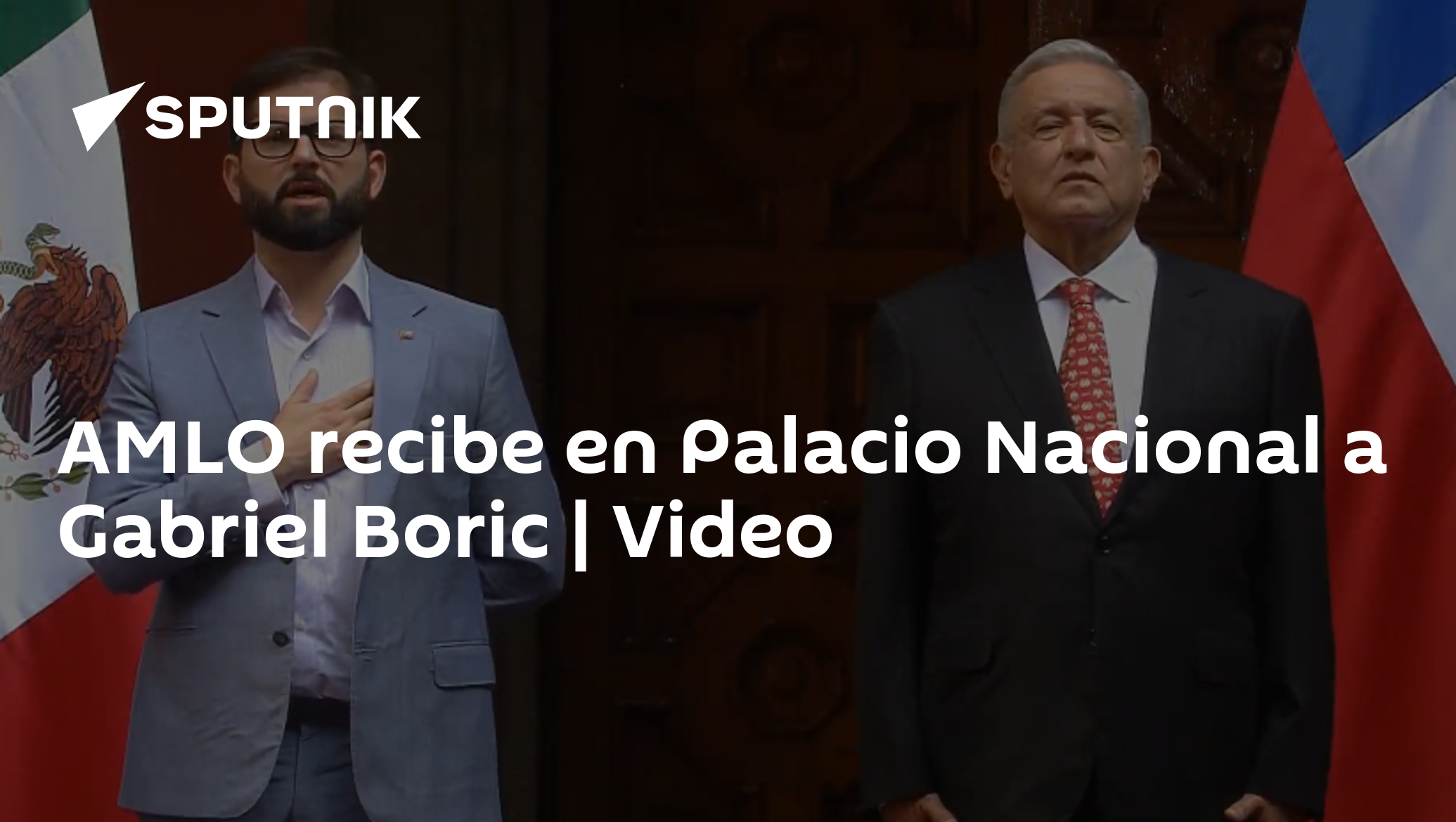 AMLO recibe en Palacio Nacional a Gabriel Boric | Video - 23.11.2022, Sputnik Mundo