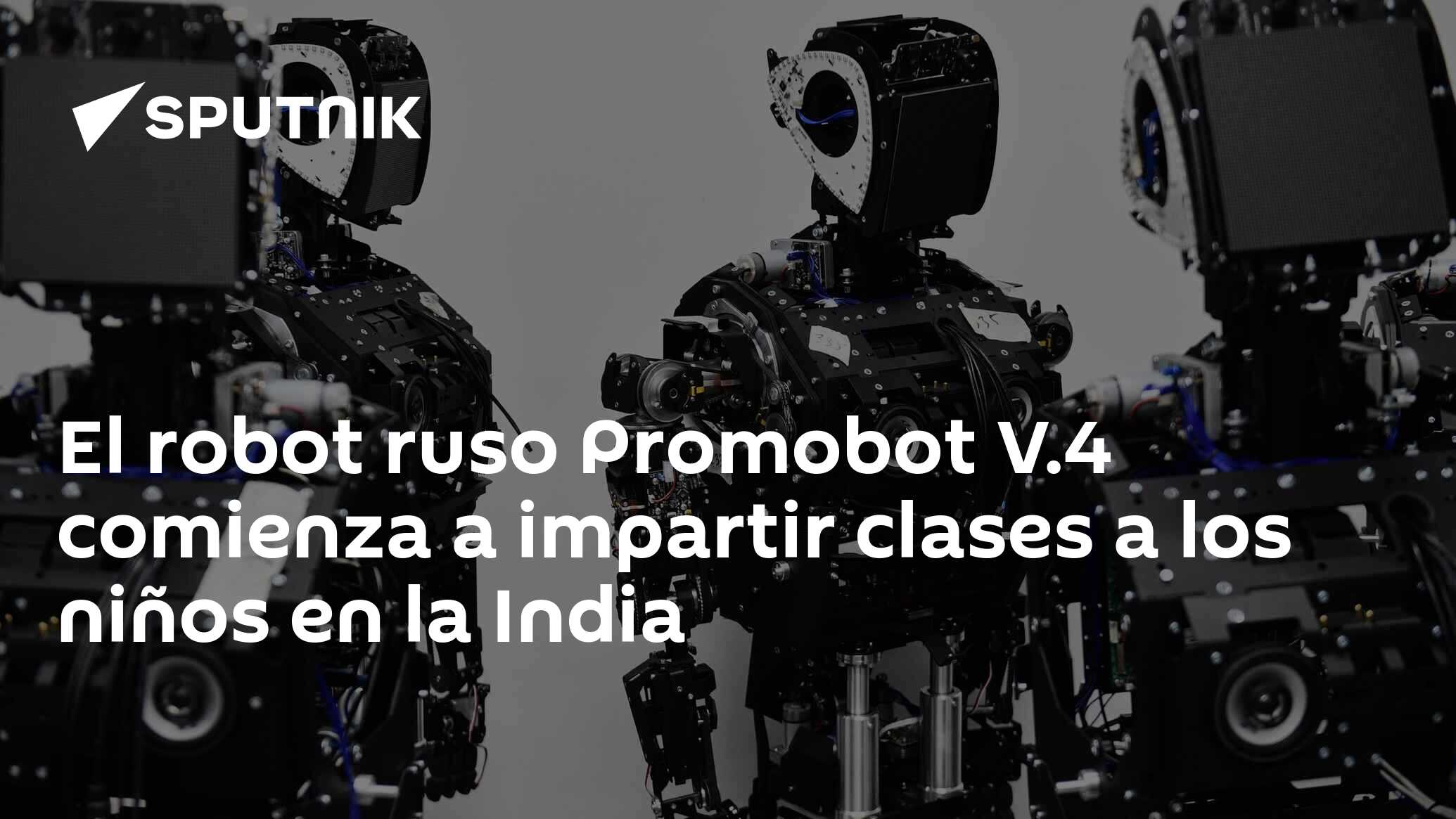 El robot ruso Promobot V.4 comienza a impartir clases a los niños en la ...