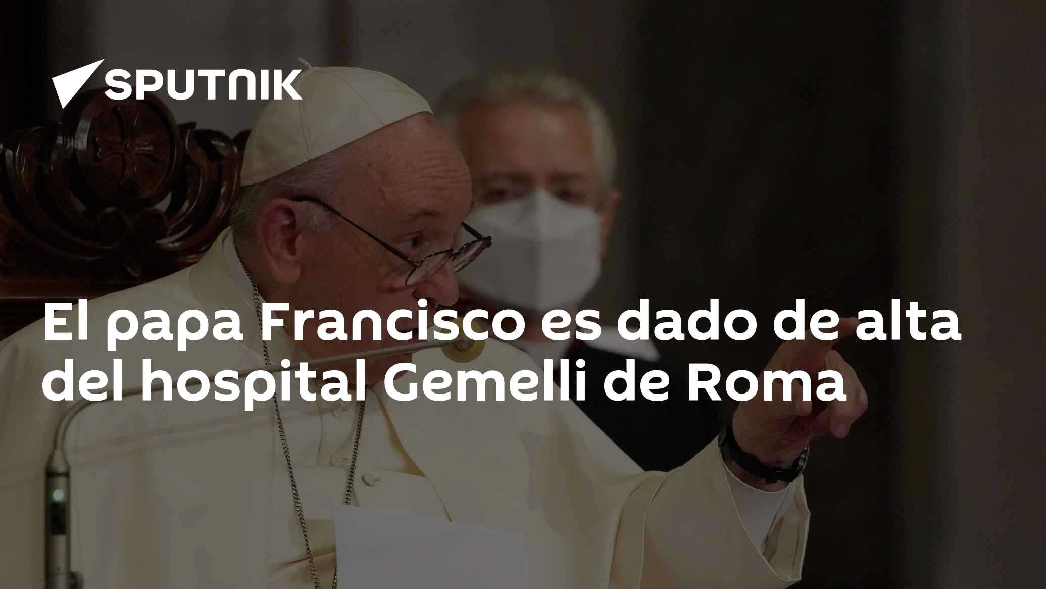 El papa Francisco es dado de alta del hospital Gemelli de Roma - 01.04.2023, Sputnik Mundo