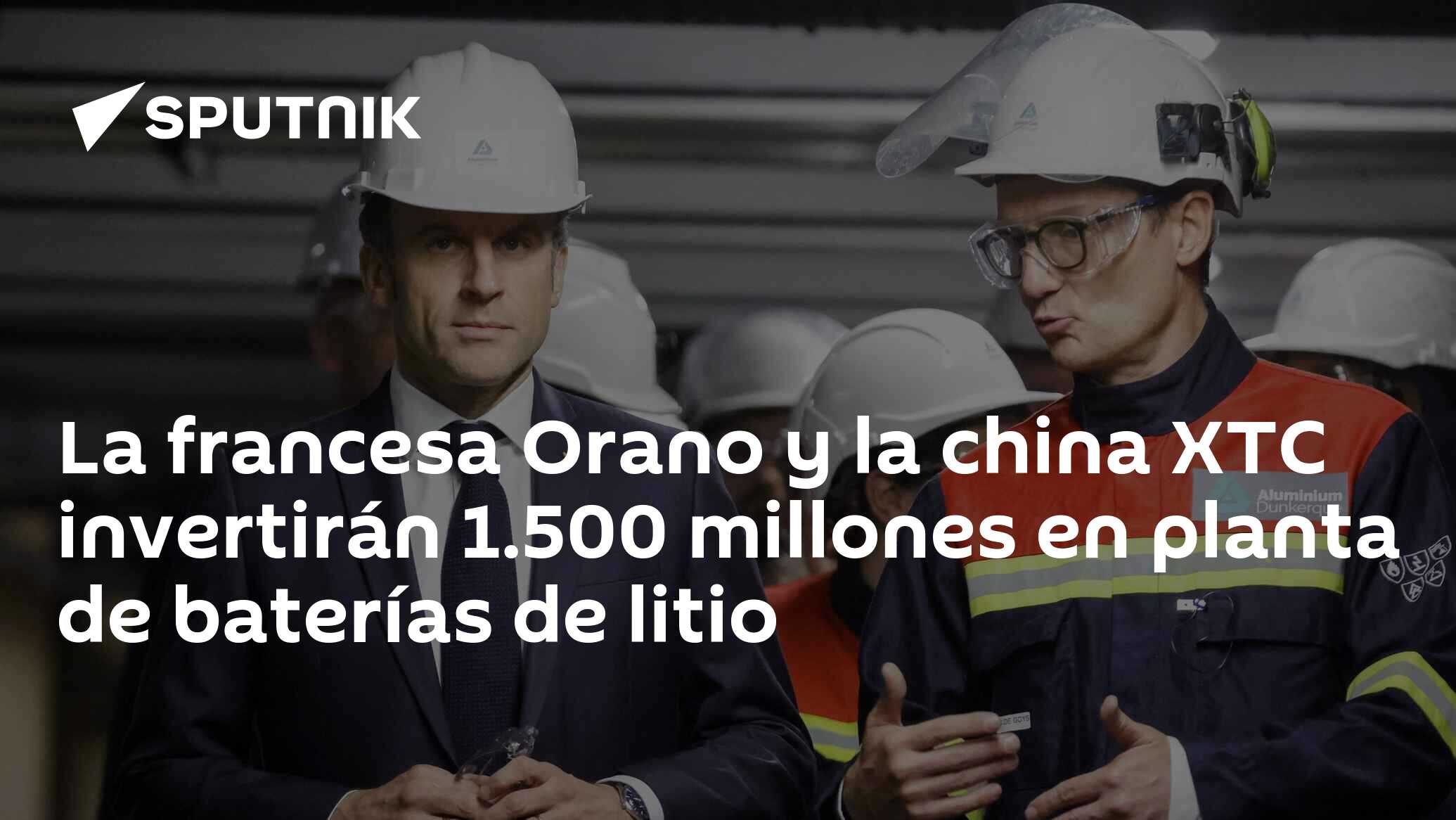 La francesa Orano y la china XTC invertirán 1.500 millones en planta de baterías de litio - 12. ...