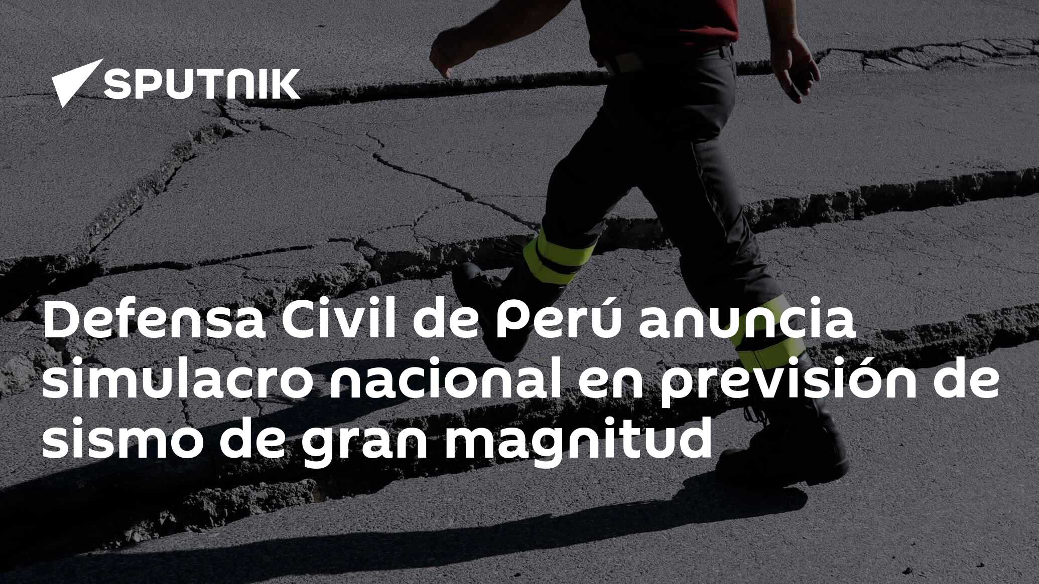 Defensa Civil de Perú anuncia simulacro nacional en previsión de sismo ...