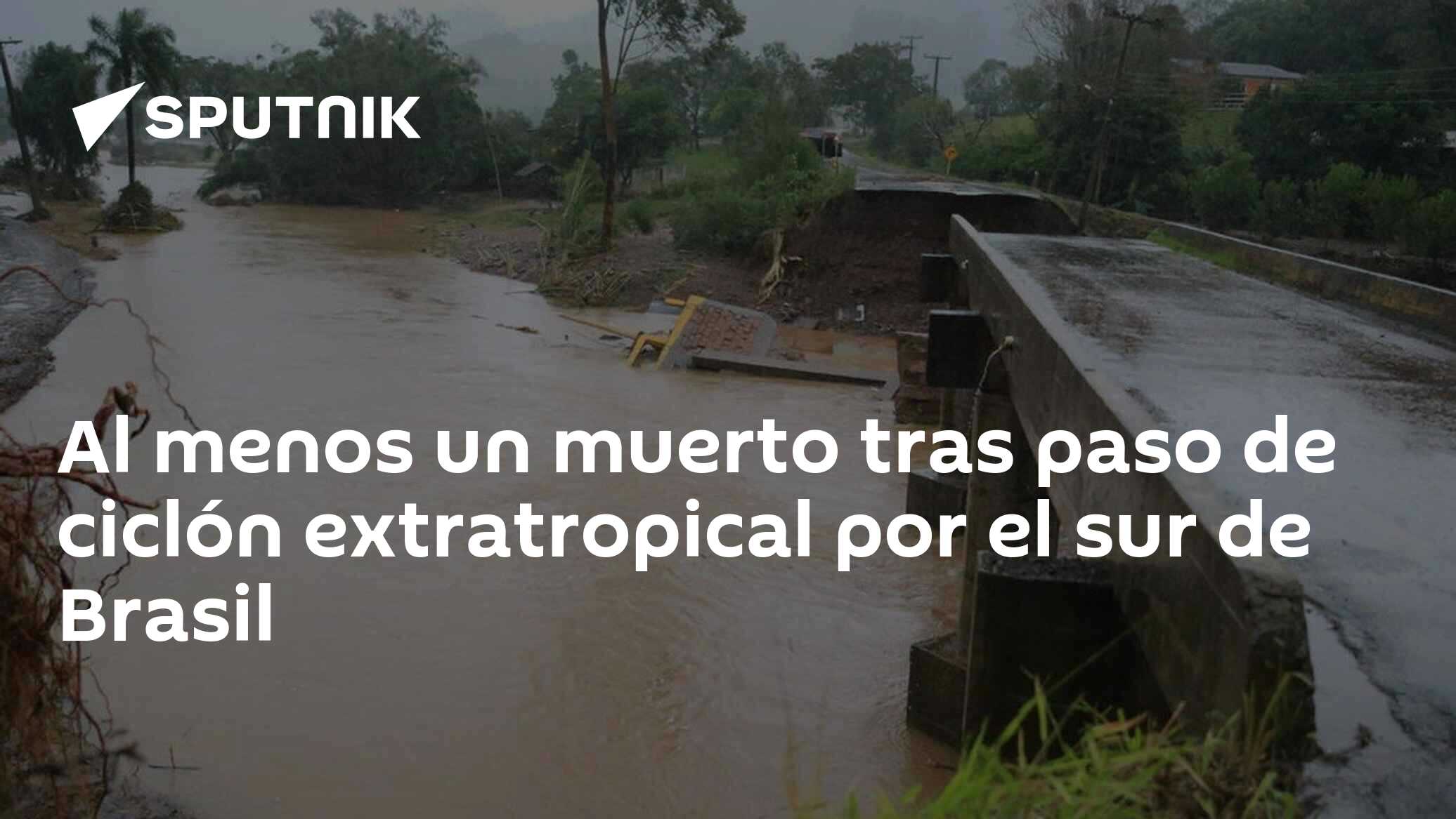 Al menos un muerto tras paso de ciclón extratropical por el sur de ...
