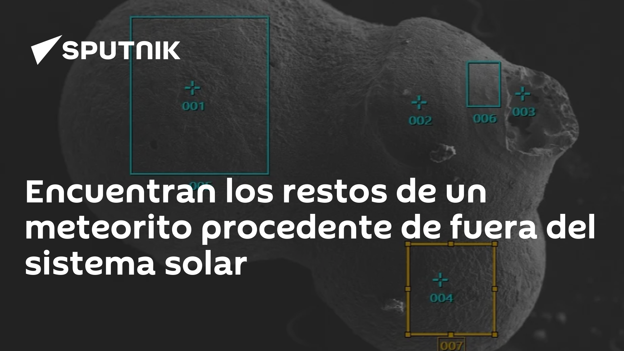 Encuentran los restos de un meteorito procedente de fuera del sistema ...