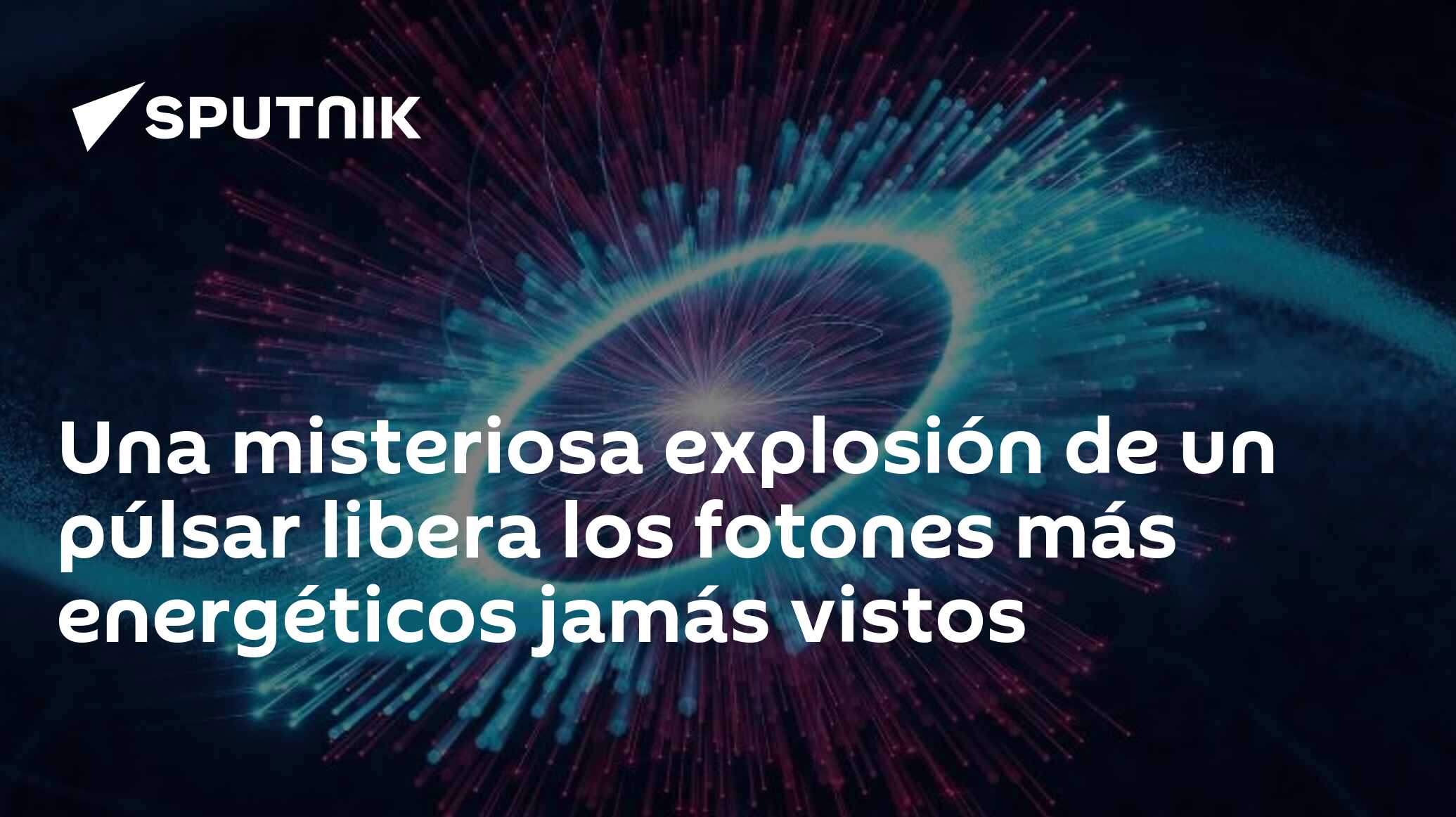 Una misteriosa explosión de un púlsar libera los fotones más ...