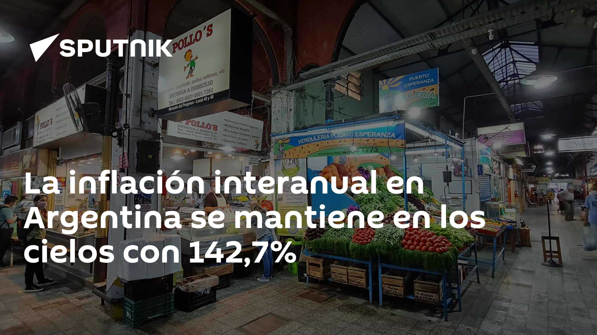 La inflación interanual en Argentina se mantiene en los cielos con 142,7% - 13.11.2023, Sputnik ...