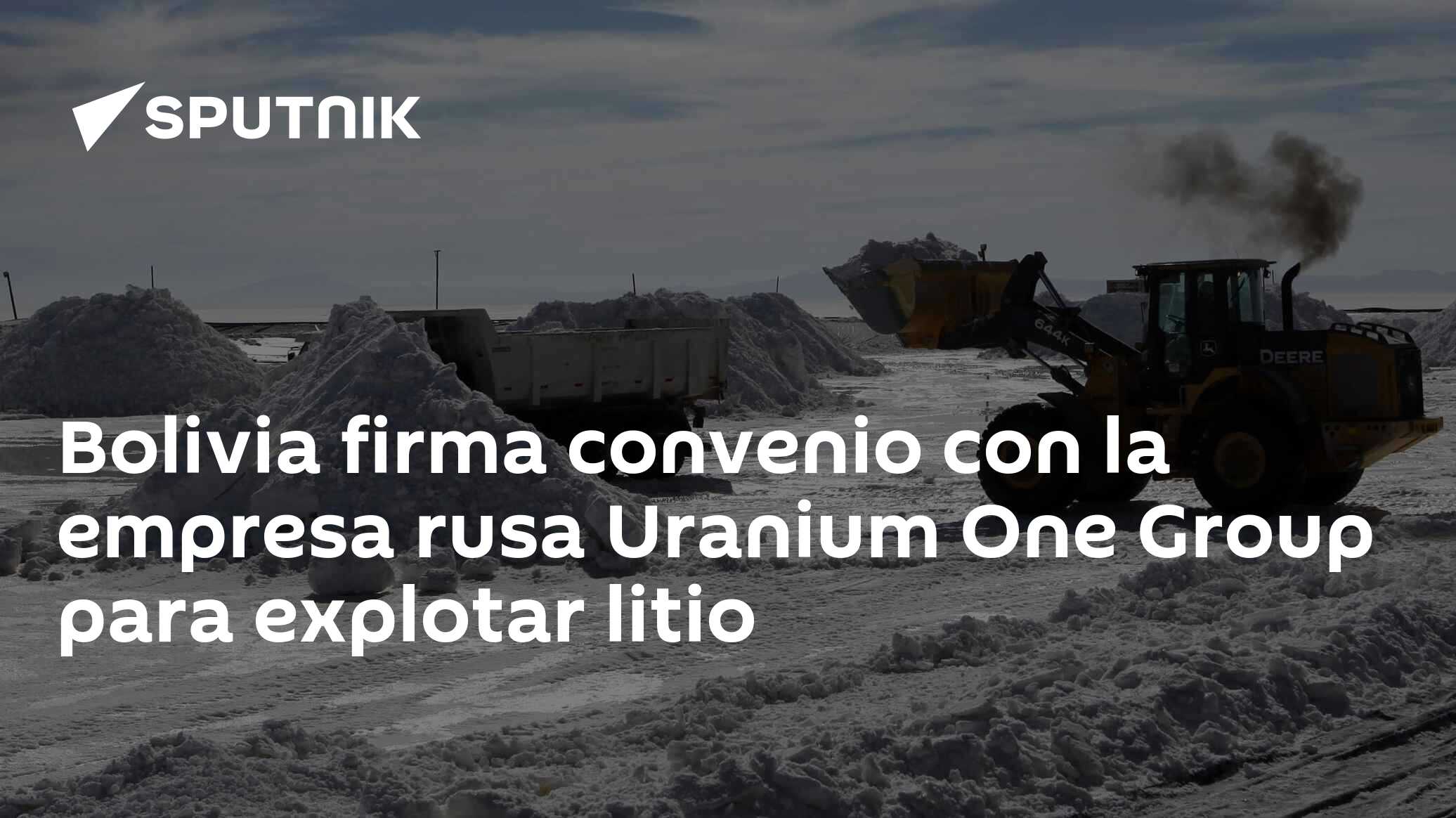 Bolivia firma convenio con la empresa rusa Uranium One Group para explotar litio - 13.12.2023 ...