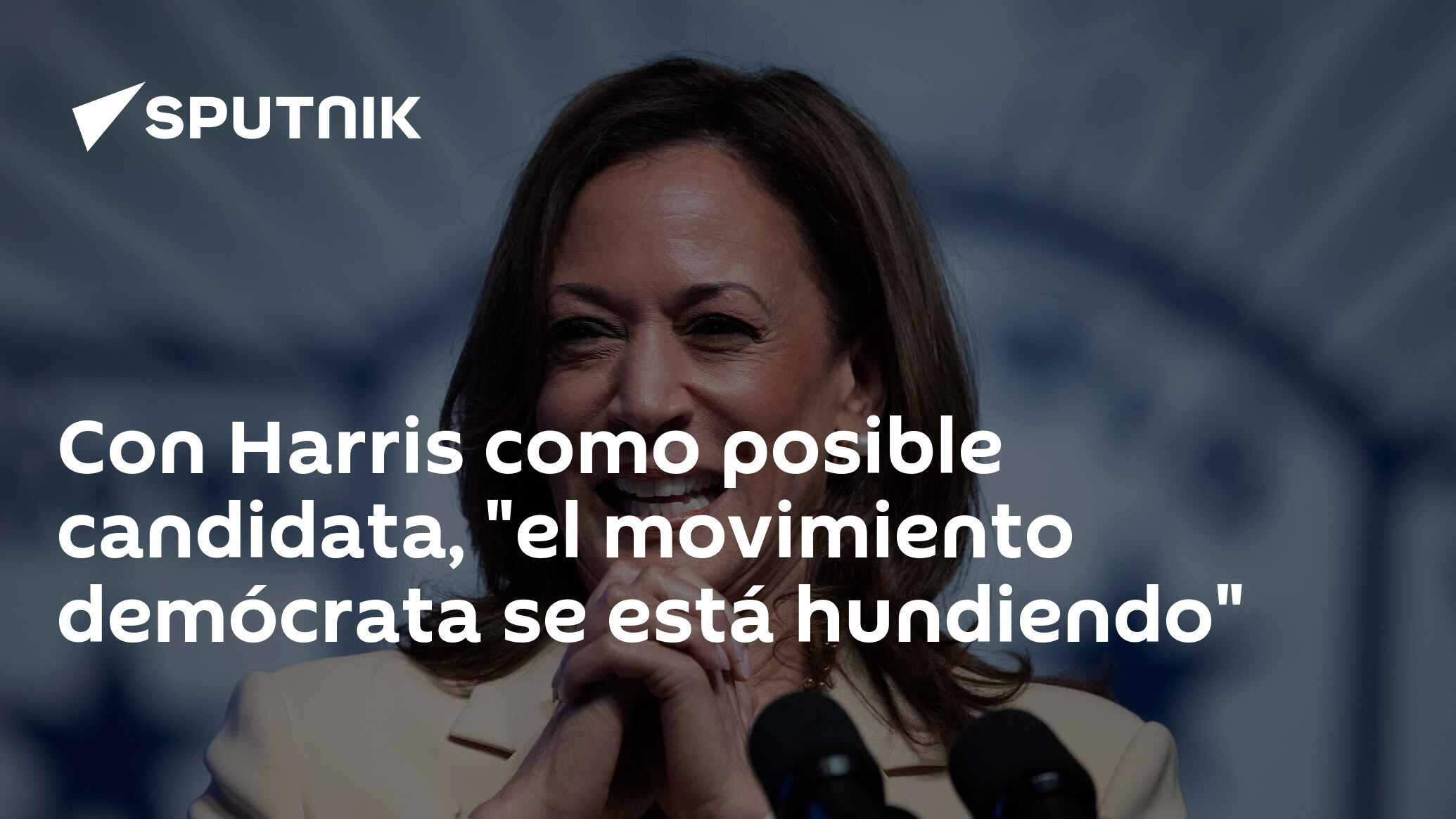 Con Harris como posible candidata, "el movimiento demócrata se está ...
