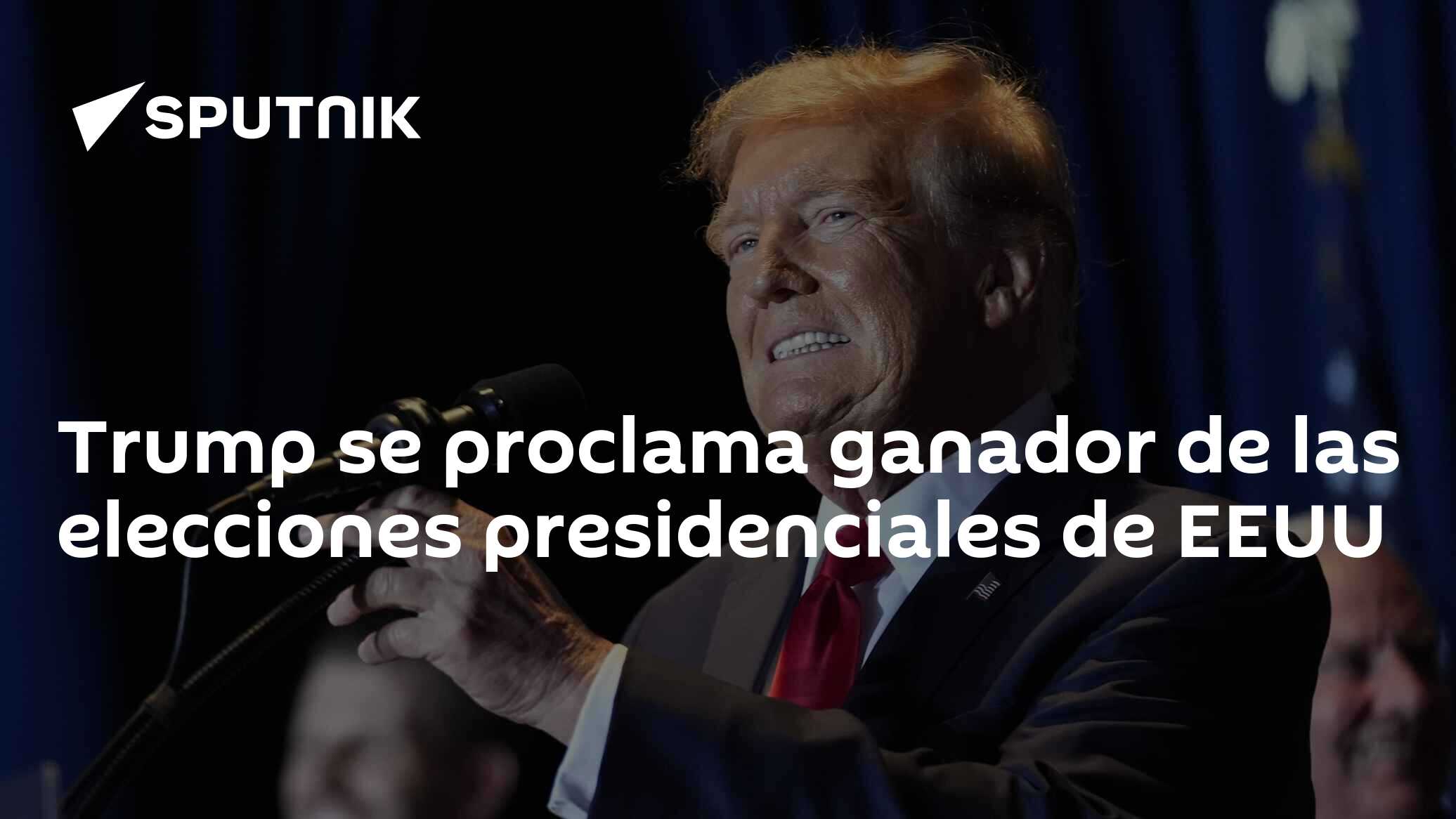 Trump se proclama ganador de las elecciones presidenciales de EEUU - 06.11.2024, Sputnik Mundo