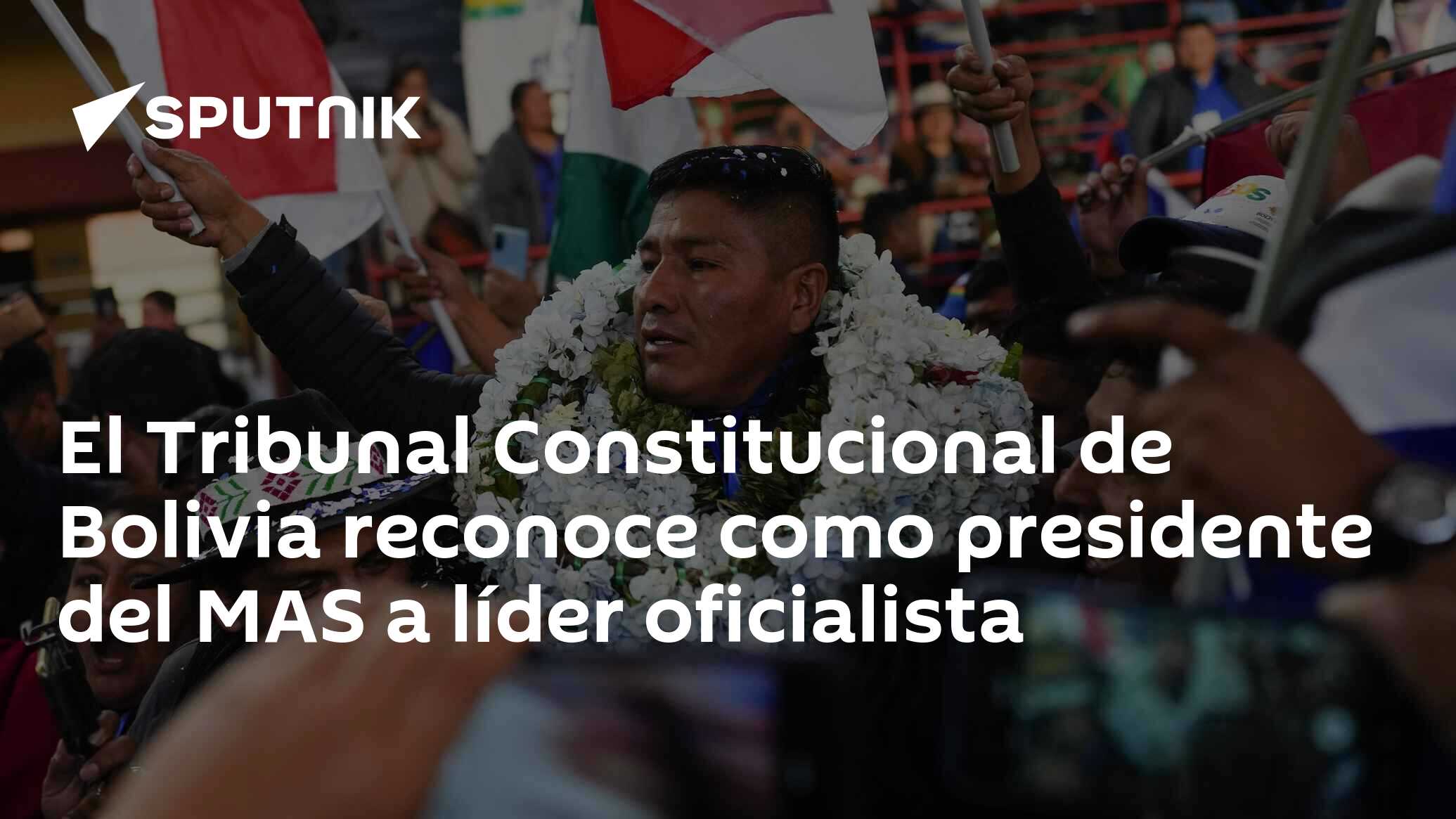 El Tribunal Constitucional De Bolivia Reconoce Como Presidente Del Mas