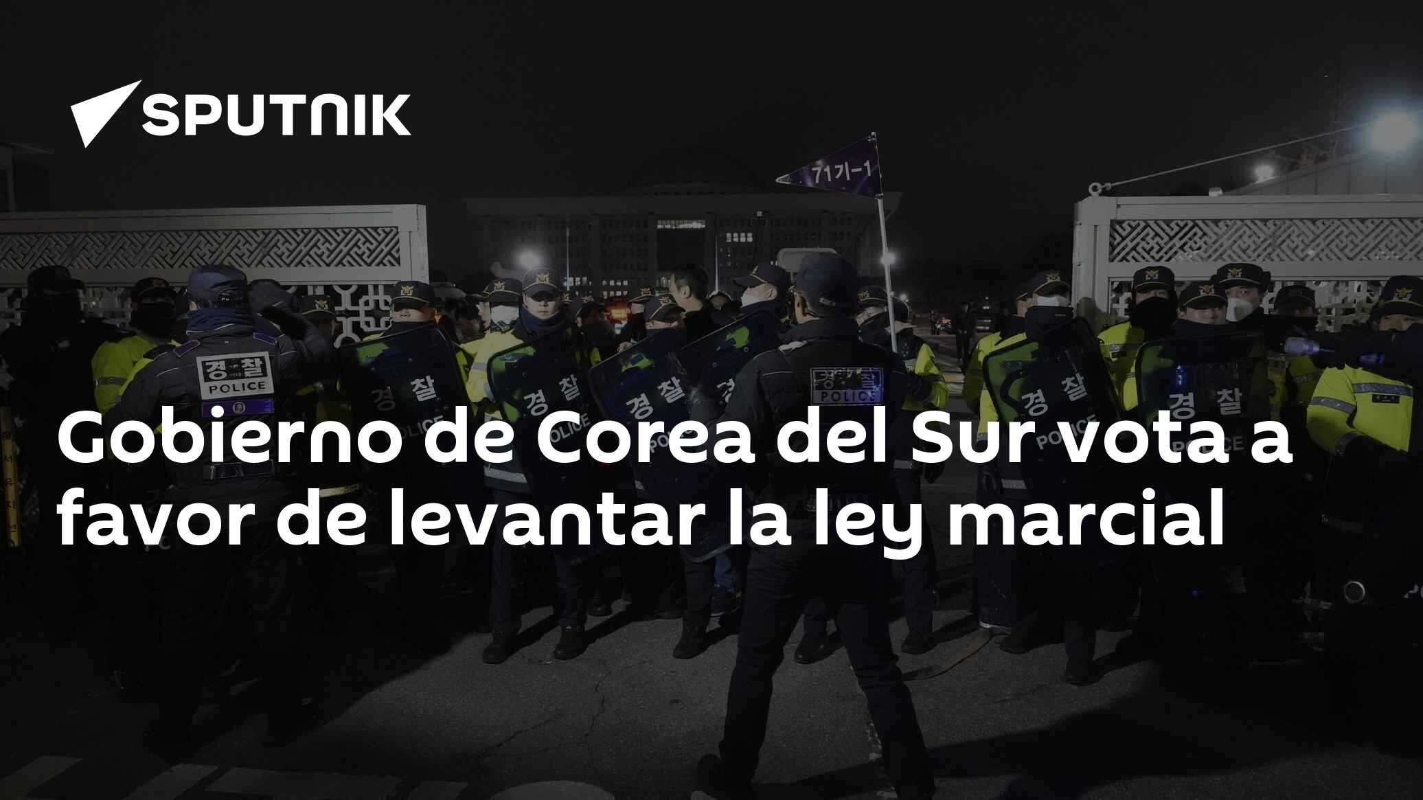 Gobierno de Corea del Sur vota a favor de levantar la ley marcial - 03. ...