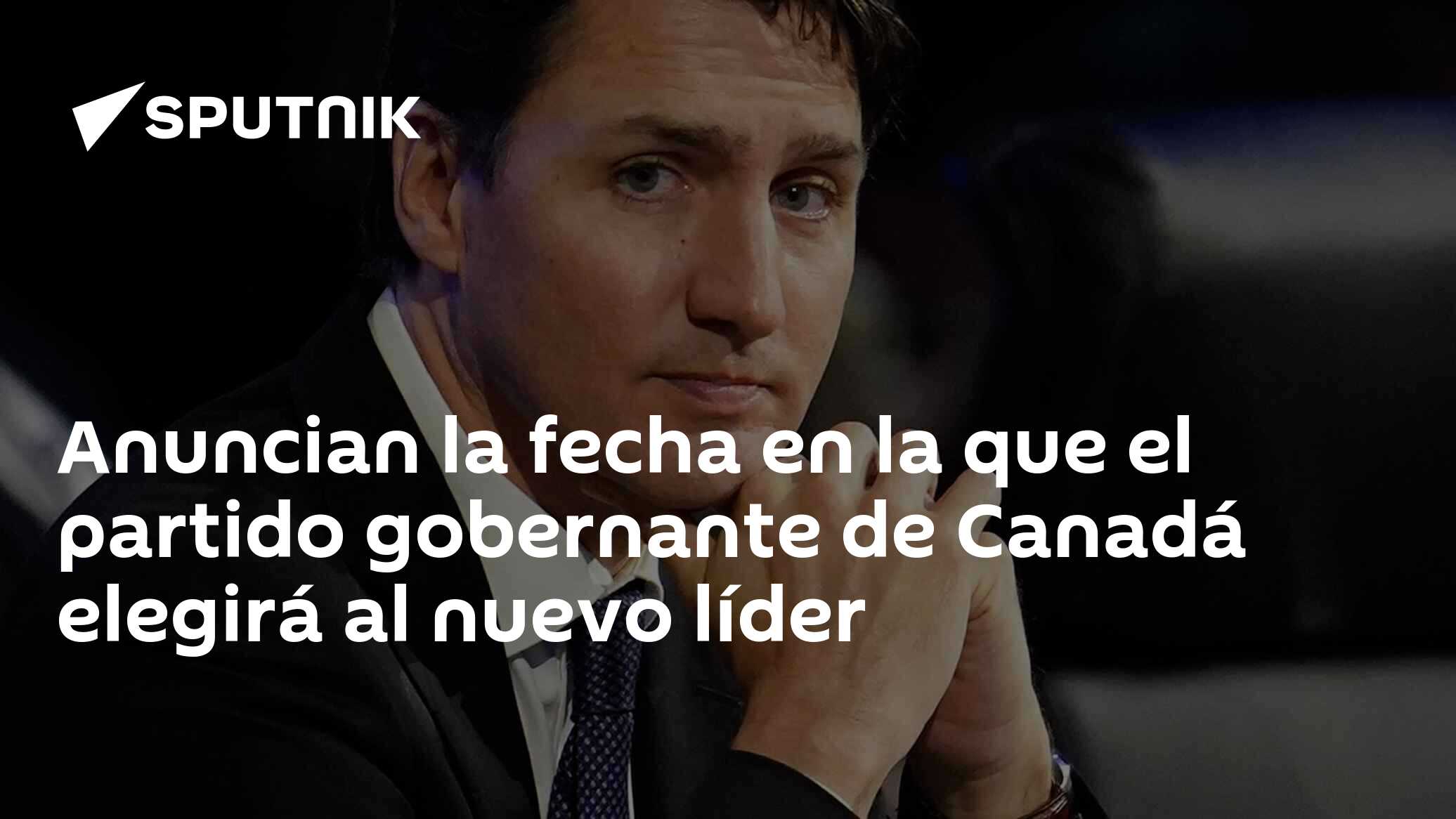 Anuncian la fecha en la que el partido gobernante de Canadá elegirá al ...