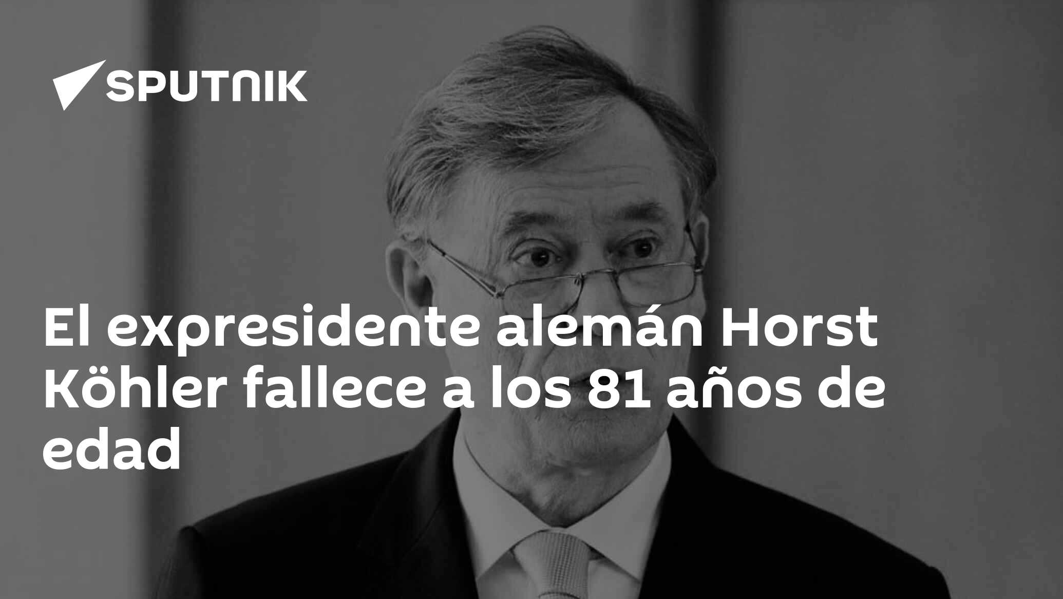 El expresidente alemán Horst Köhler fallece a los 81 años de edad - 01.02.2025, Sputnik Mundo