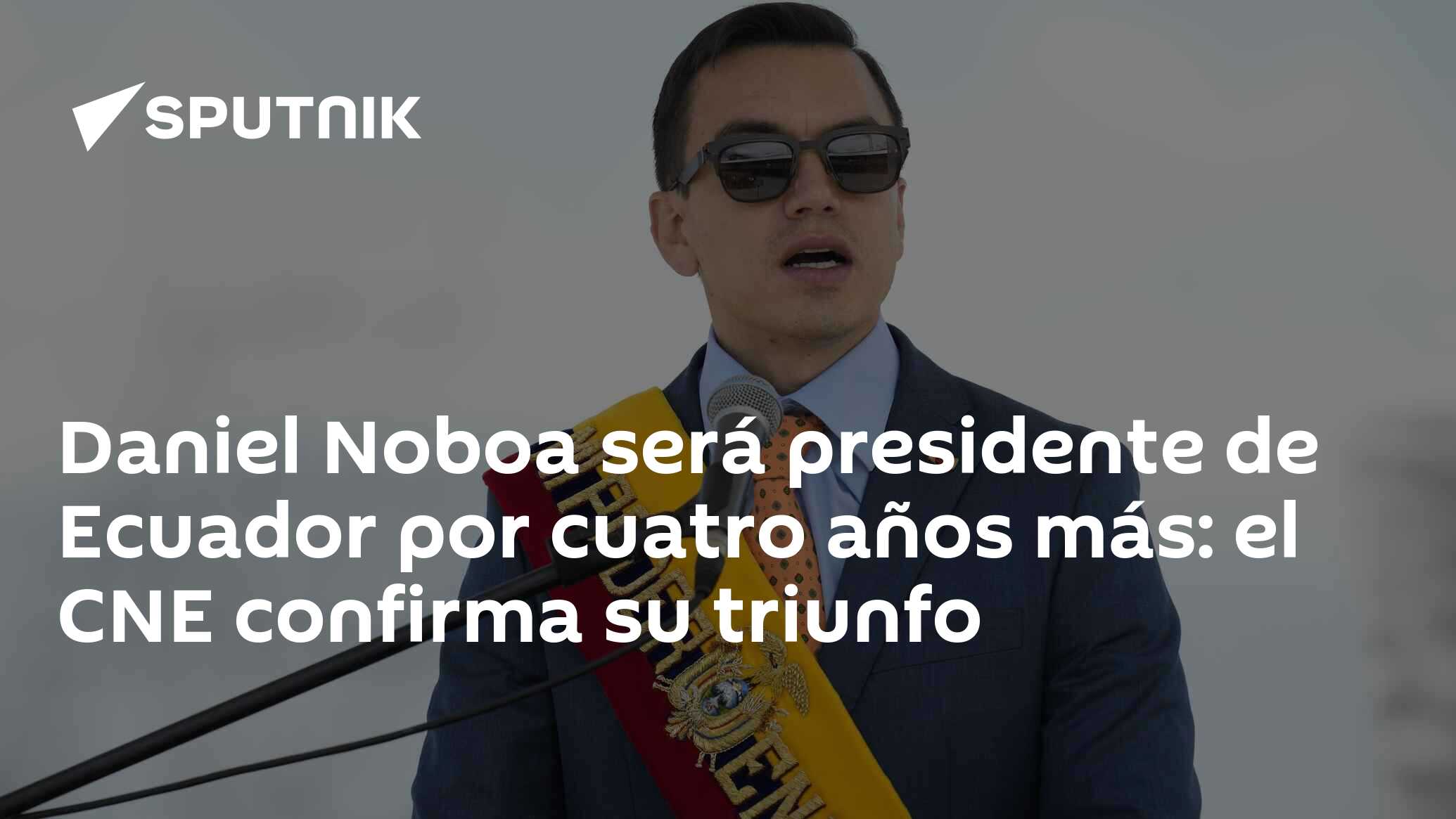 Daniel Noboa será presidente de Ecuador por cuatro años más: el CNE ...