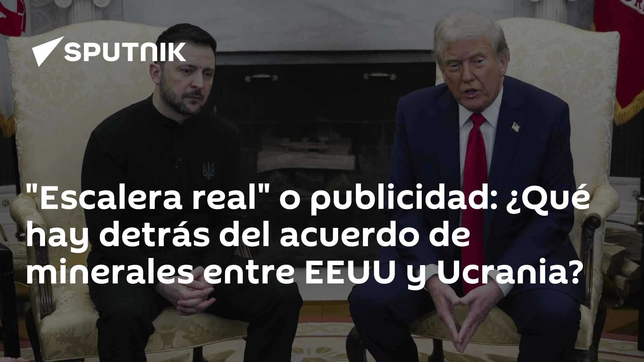 "Escalera real" o publicidad: ¿Qué hay detrás del acuerdo de minerales ...