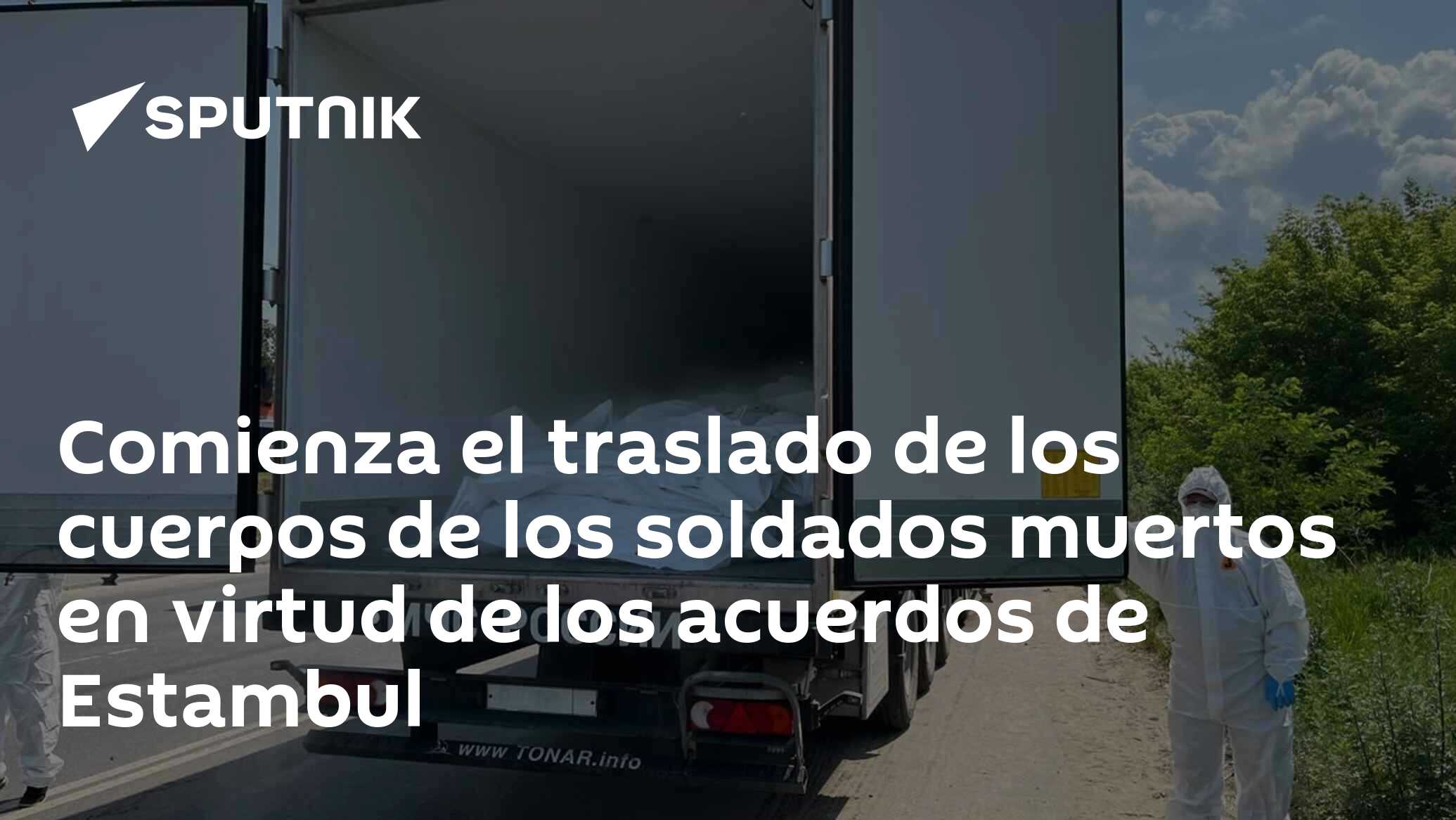 Comienza el traslado de los cuerpos de los soldados muertos en virtud ...