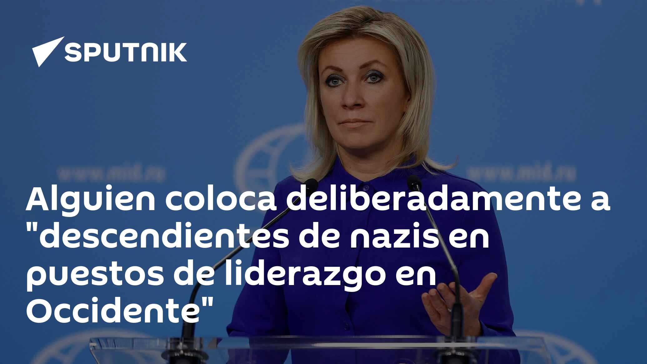 Alguien coloca deliberadamente a "descendientes de nazis en puestos de ...