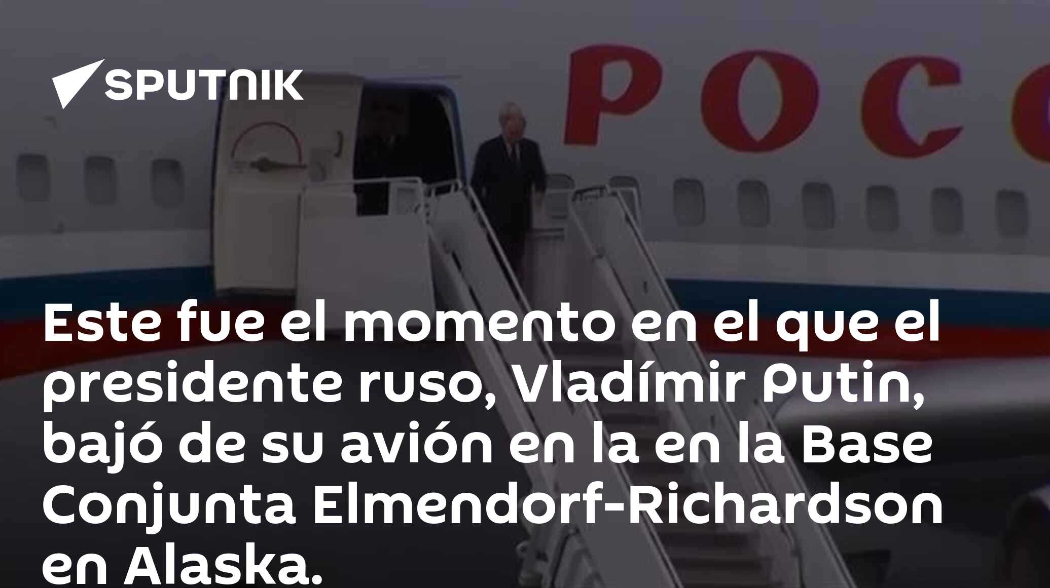 Este fue el momento en el que el presidente ruso, Vladímir Putin, bajó ...