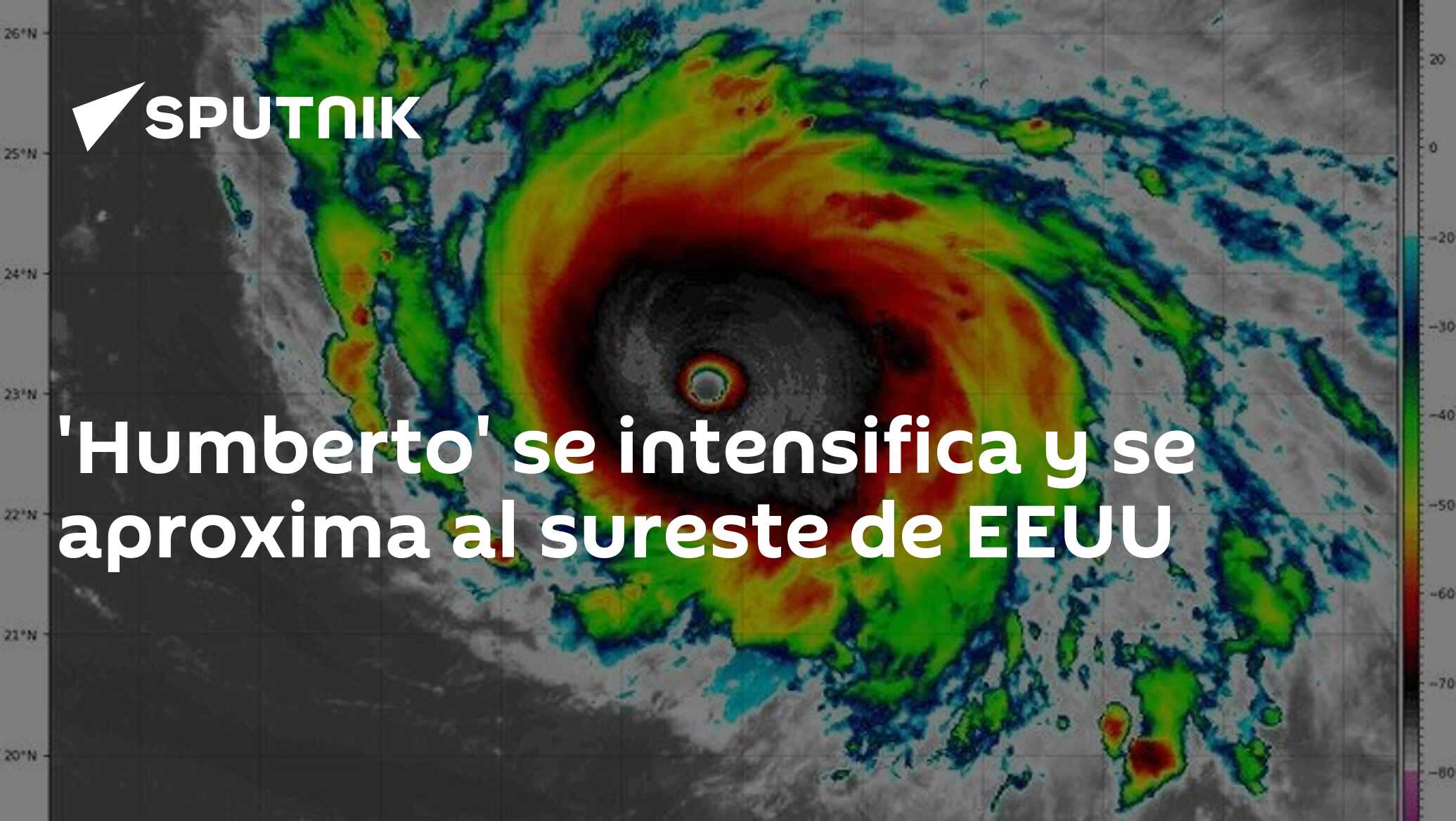 'Humberto' se intensifica y se aproxima al sureste de EEUU - 28.09.2025 ...