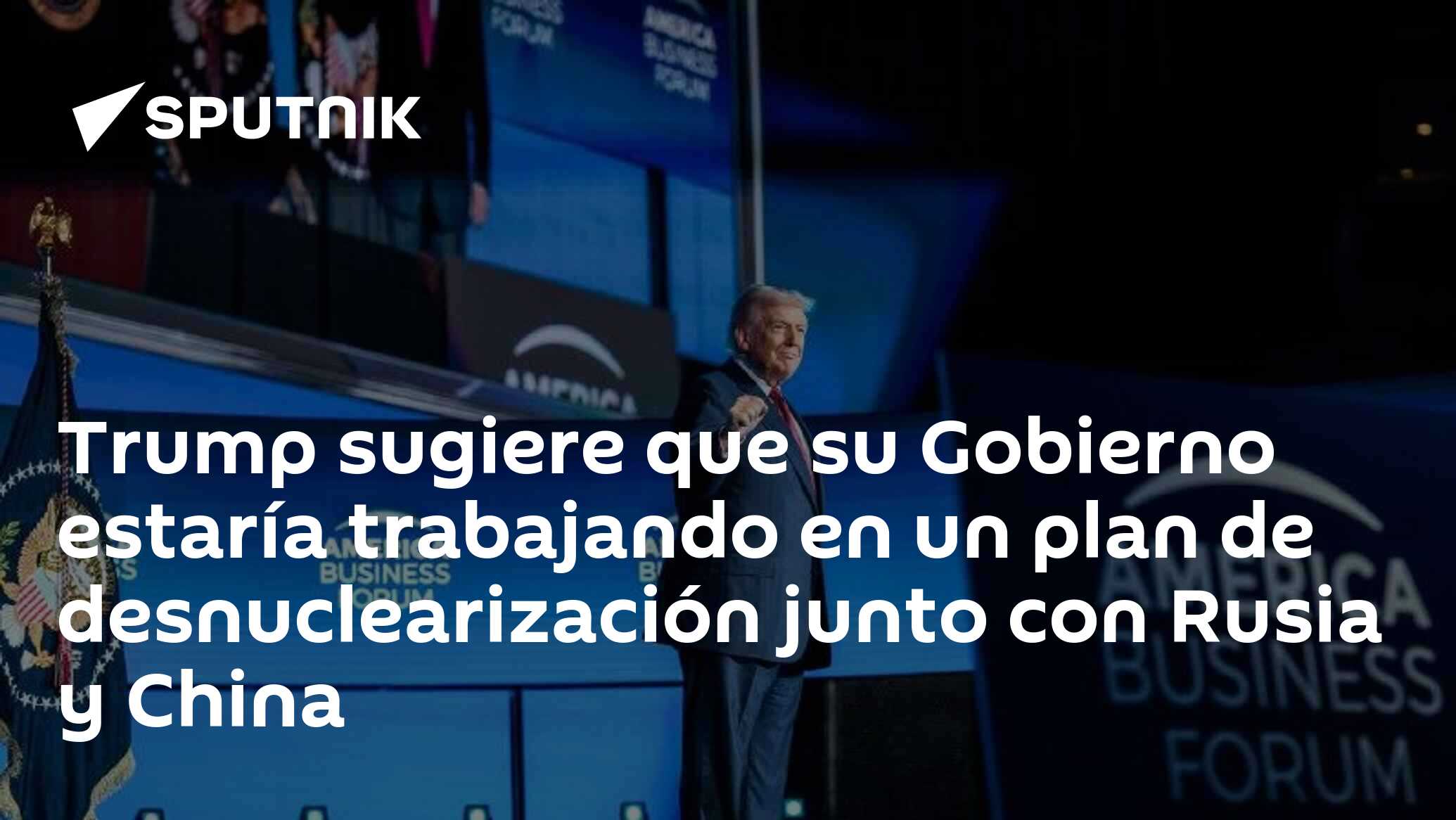 Trump sugiere que su Gobierno estaría trabajando en un plan de ...