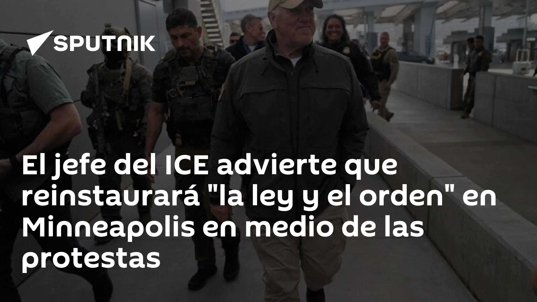 El jefe del ICE advierte que reinstaurará "la ley y el orden" en ...