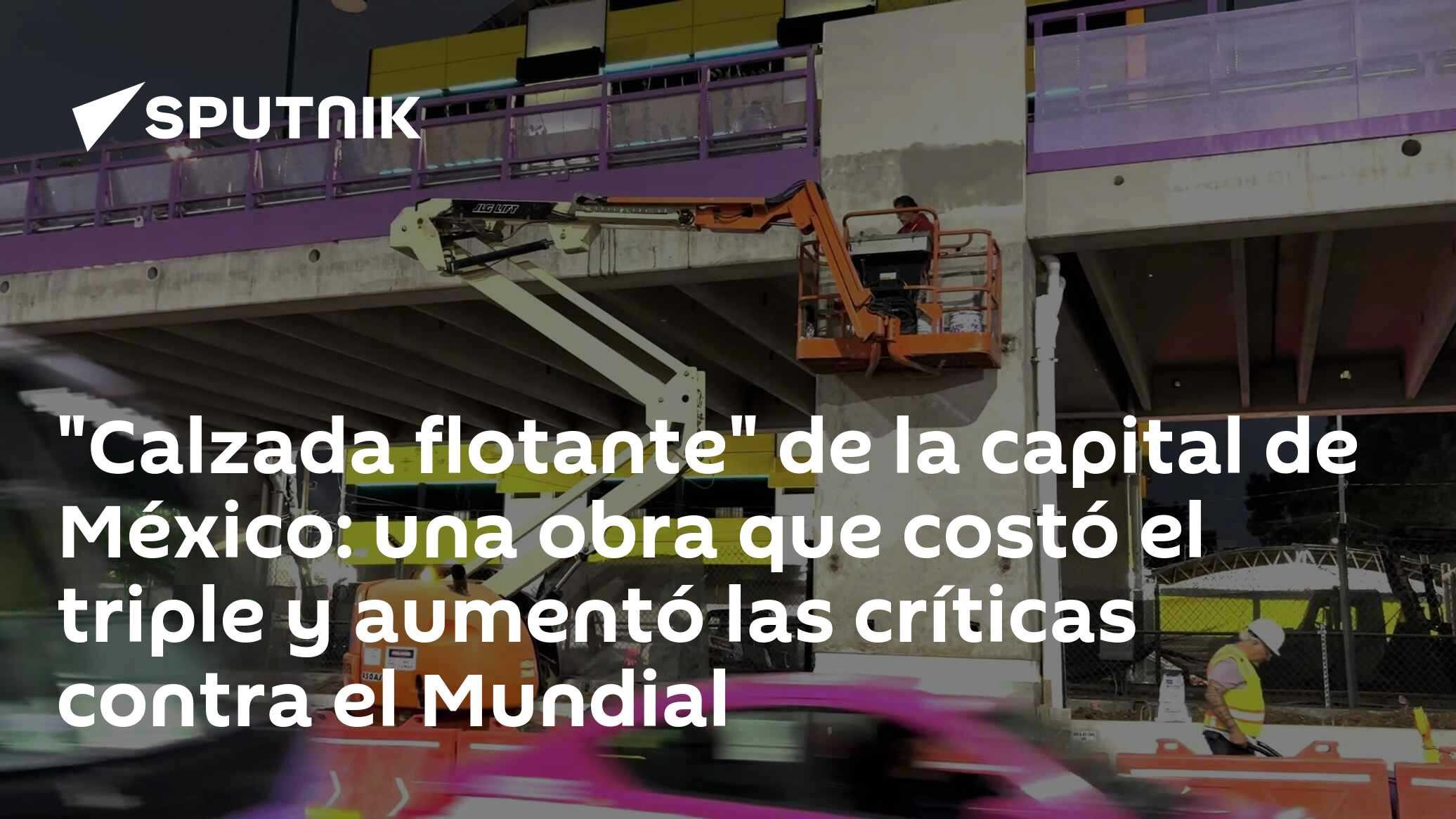 "Calzada flotante" de la capital de México: una obra que costó el ...