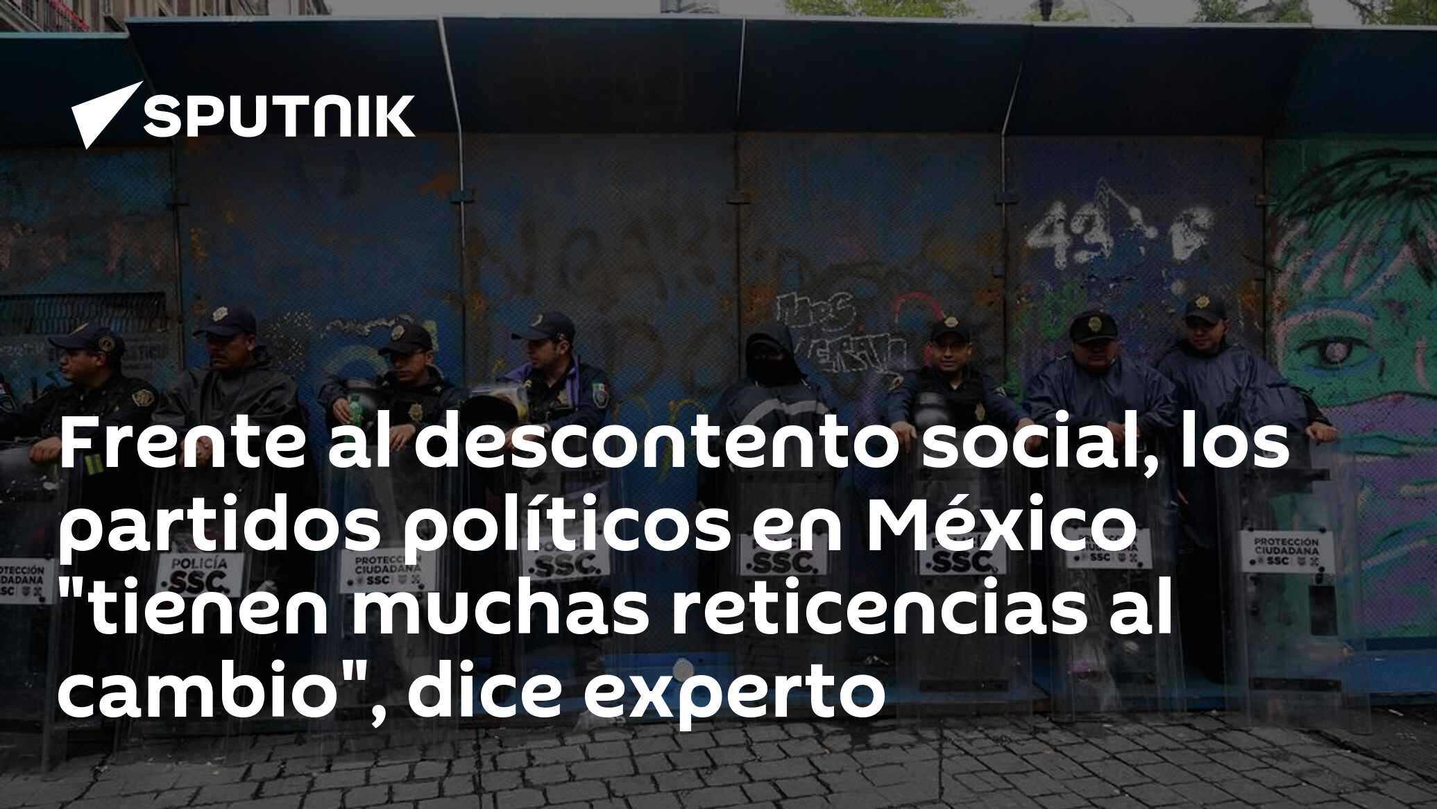 Frente al descontento social, los partidos políticos en México "tienen ...